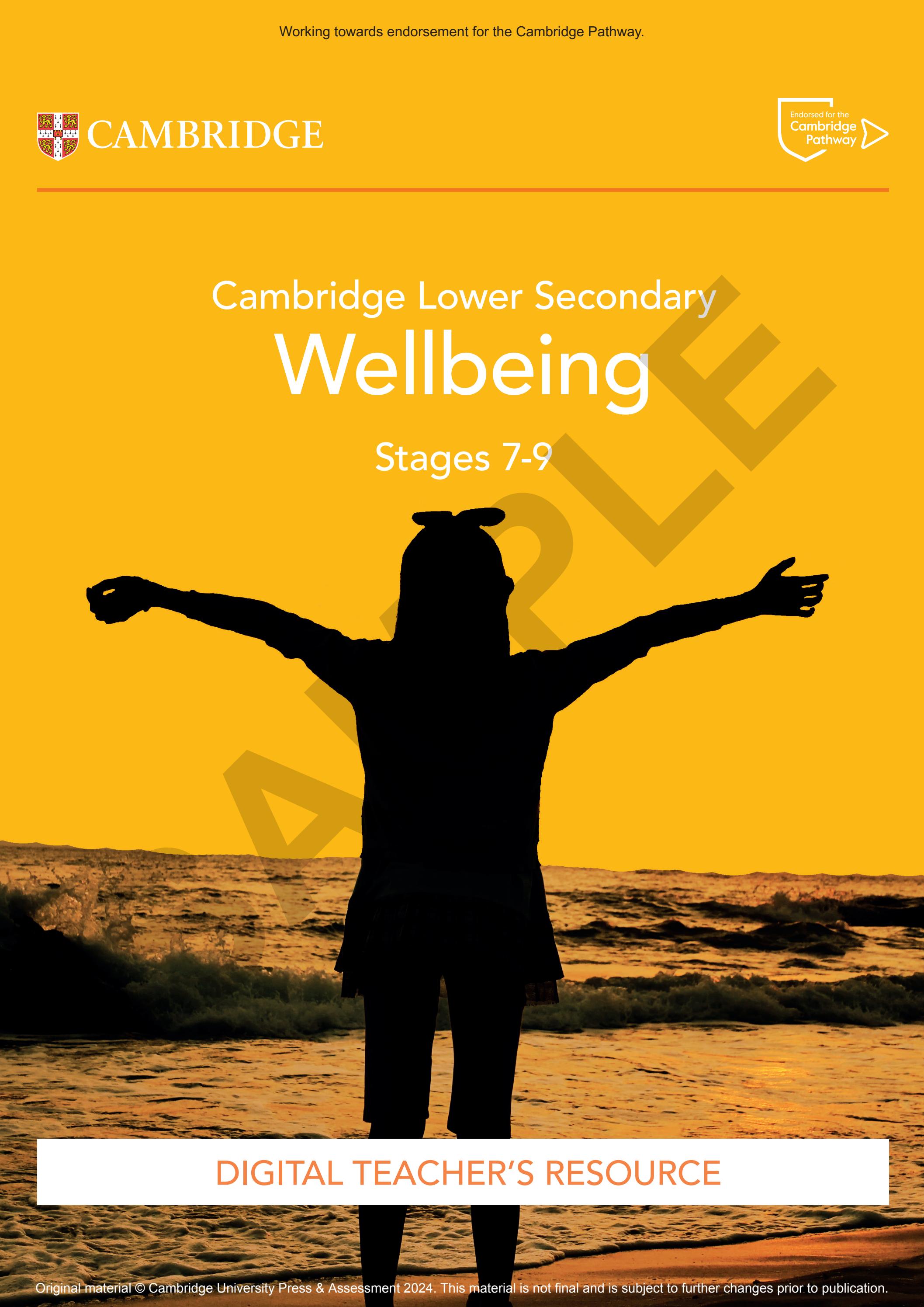 Wellbeing Stages 7-9 Teachers resources by Cambridge International ...