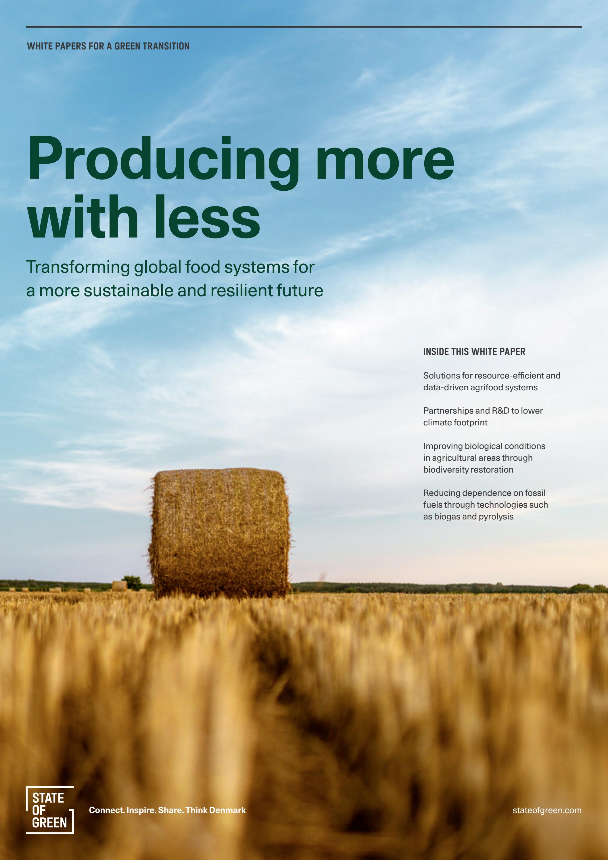 Producing more with less by stateofgreen - Issuu