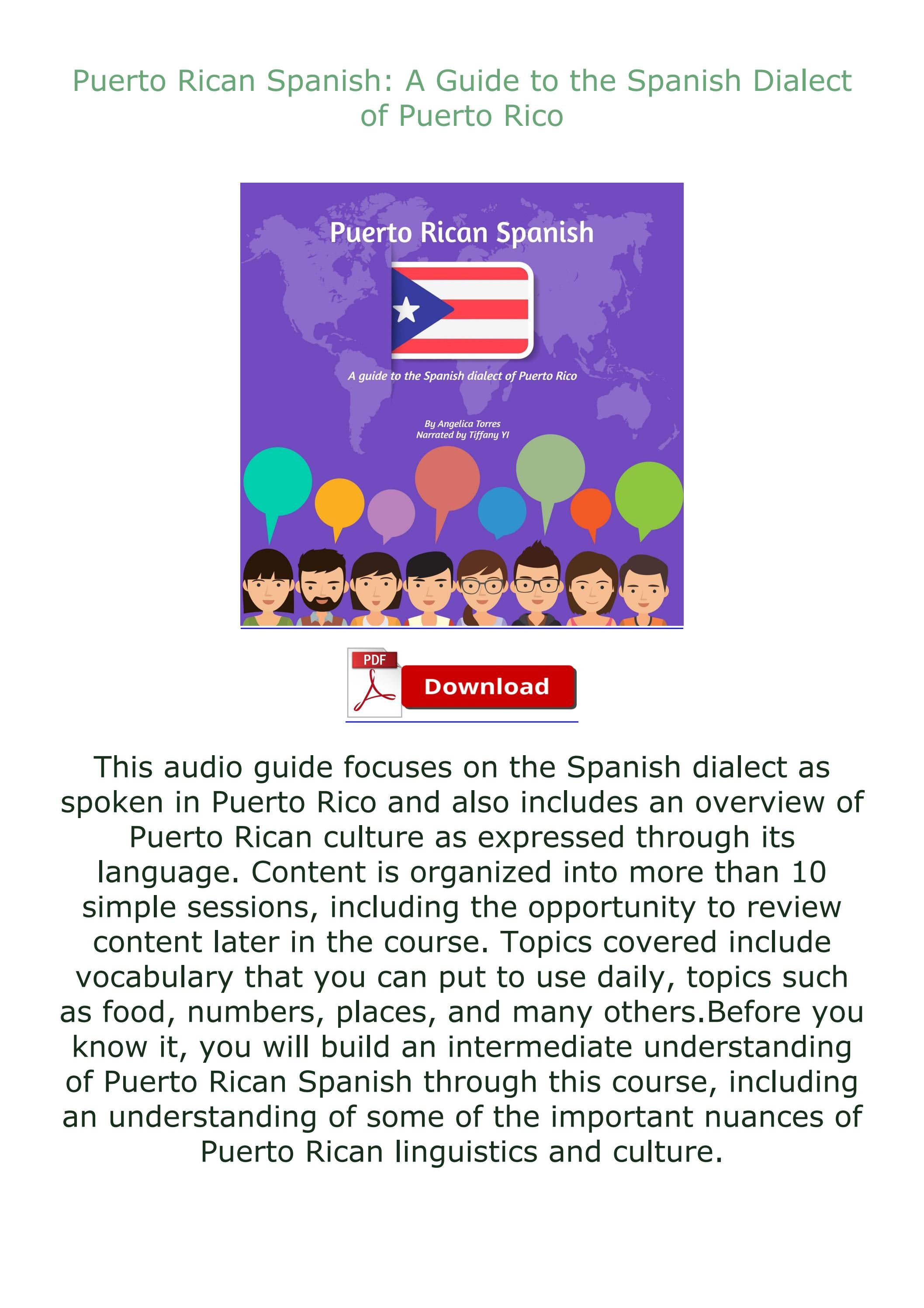 How To Say Puerto Rican In Spanish – FCZFOX