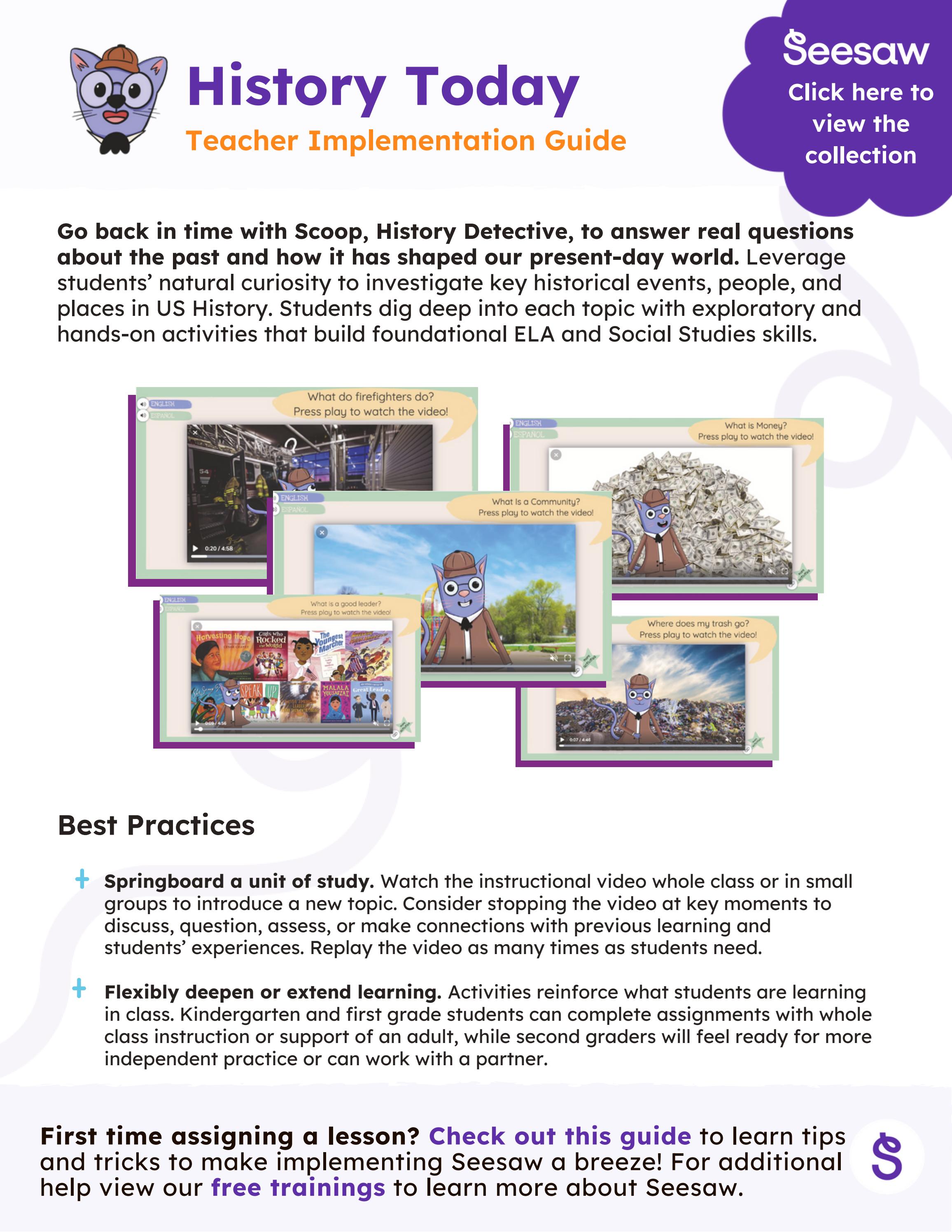 History Today: Implementation Guide by seesawlearning - Issuu