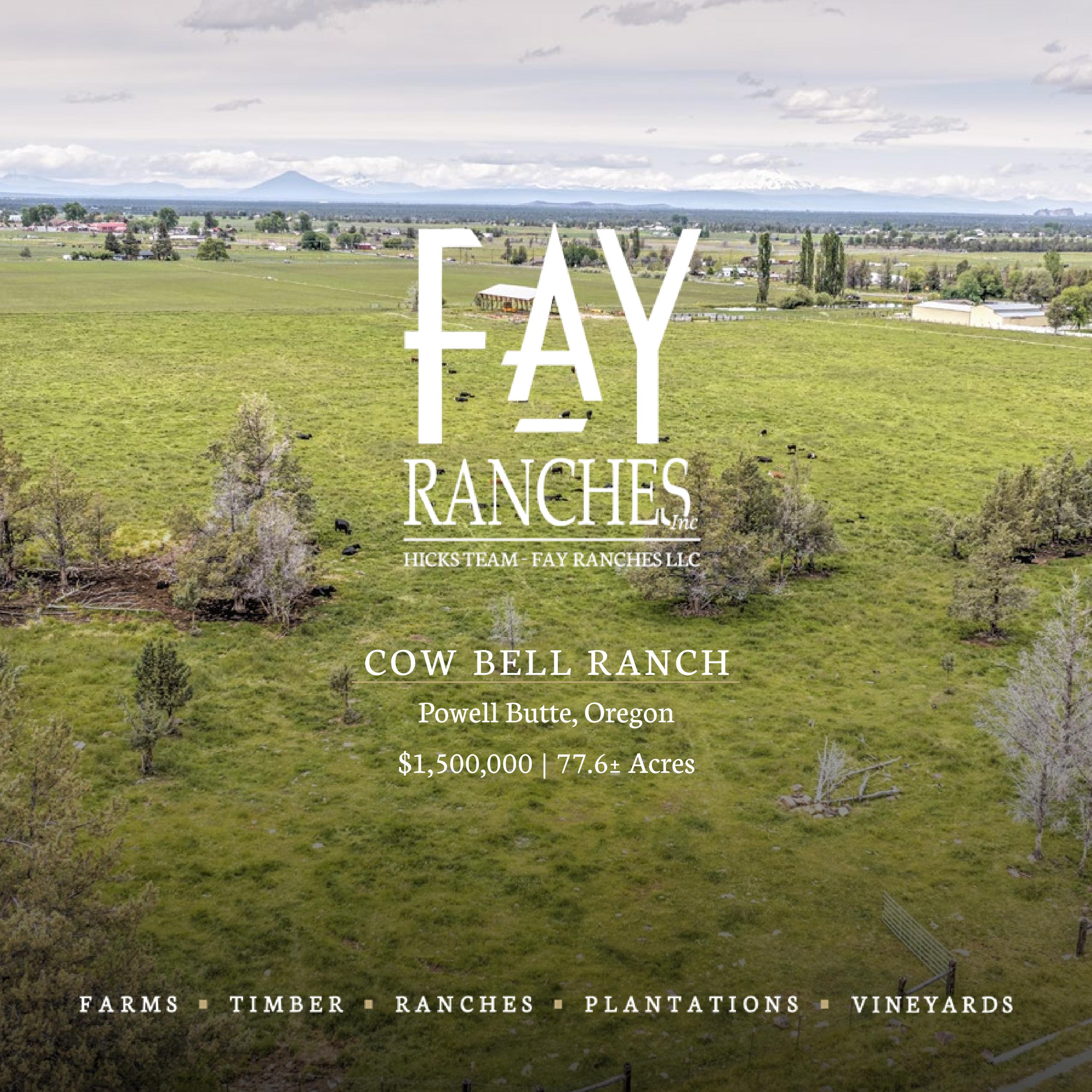 SOLD | Cow Bell Ranch | Fay Ranches by Fay Ranches - Issuu
