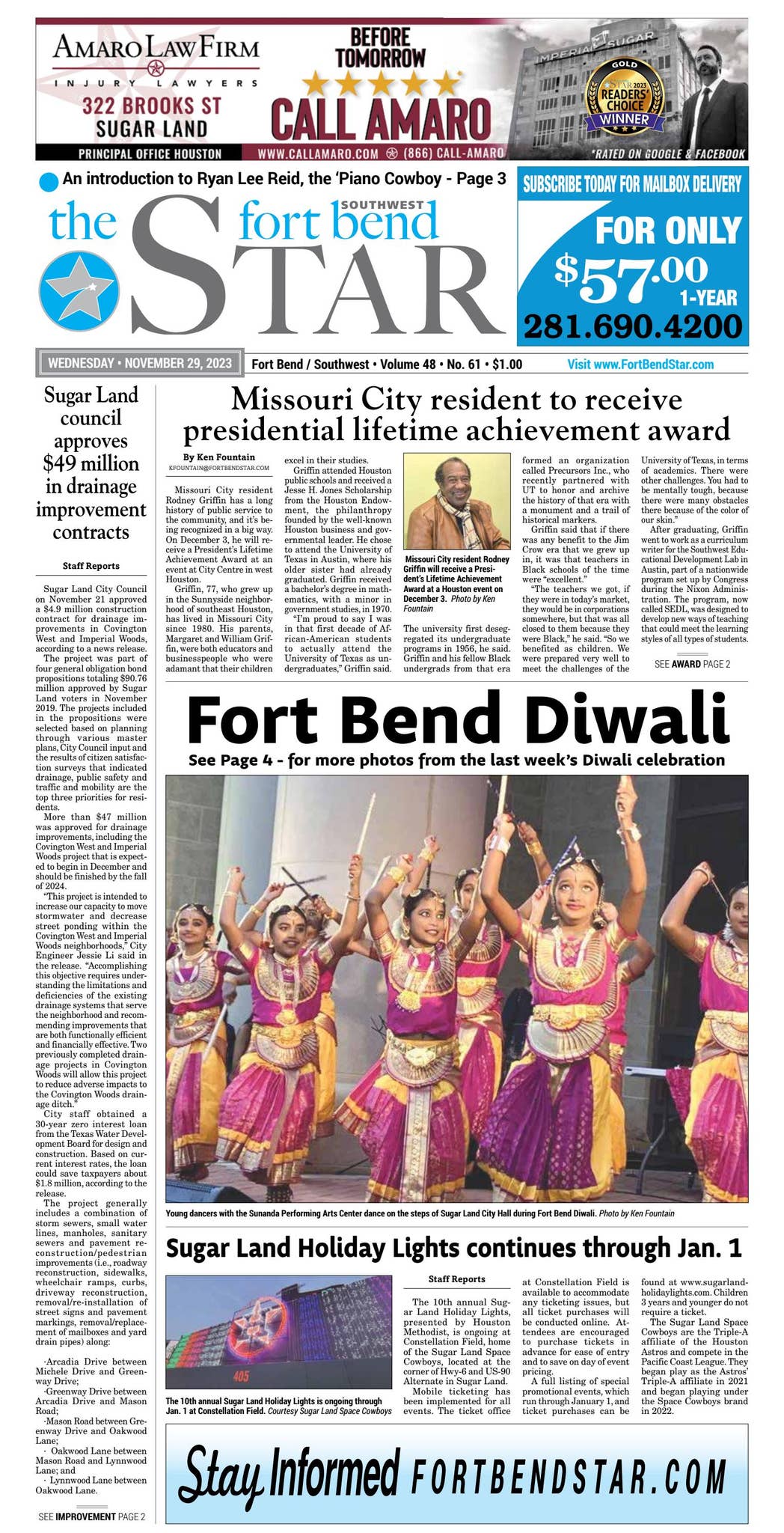The 11-29-23 Edition of The Fort Bend Star by Street Media - Issuu