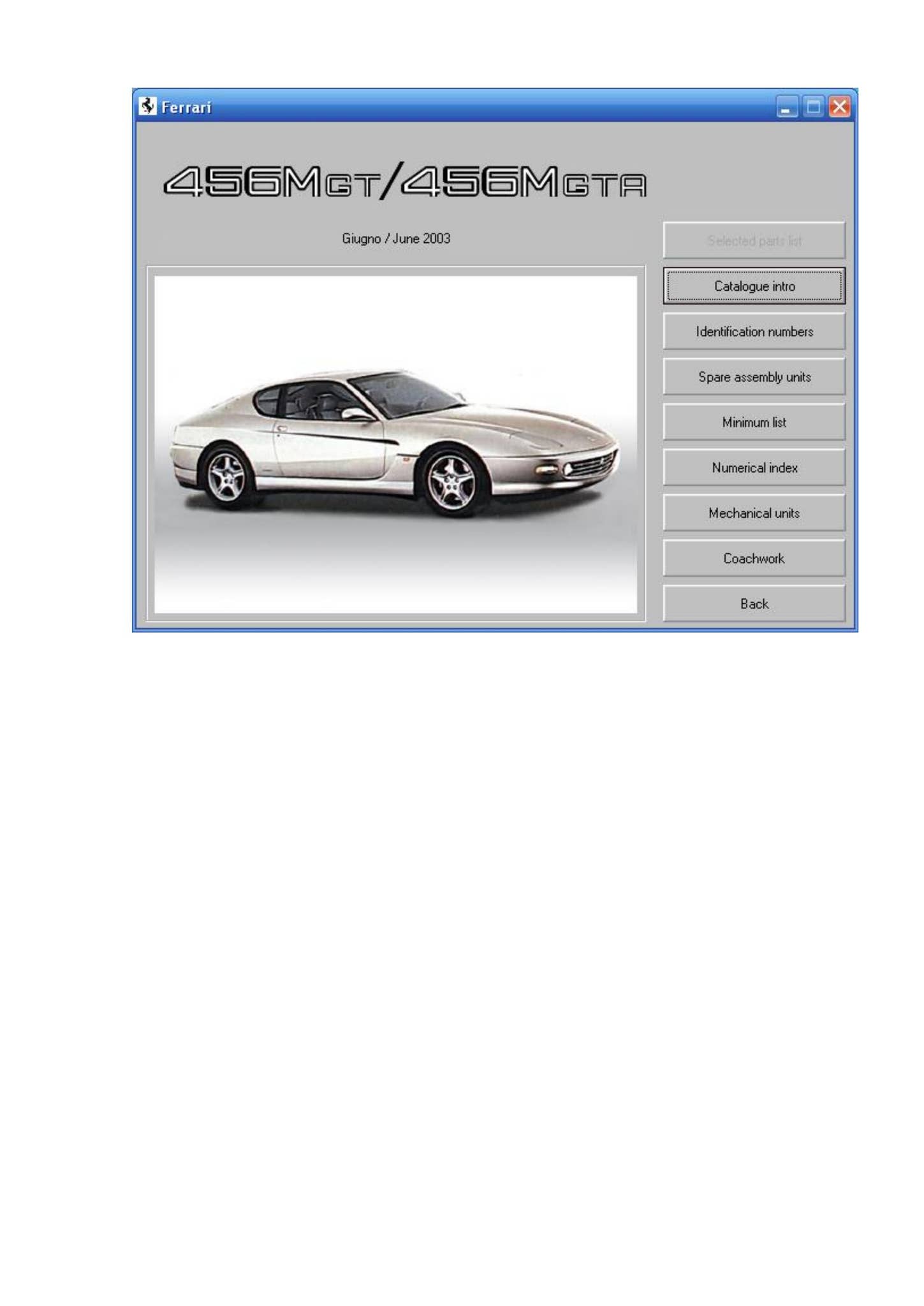 Ferrari 456M GT 456M GTA Parts Catalog Manual - PDF DOWNLOAD by www ...