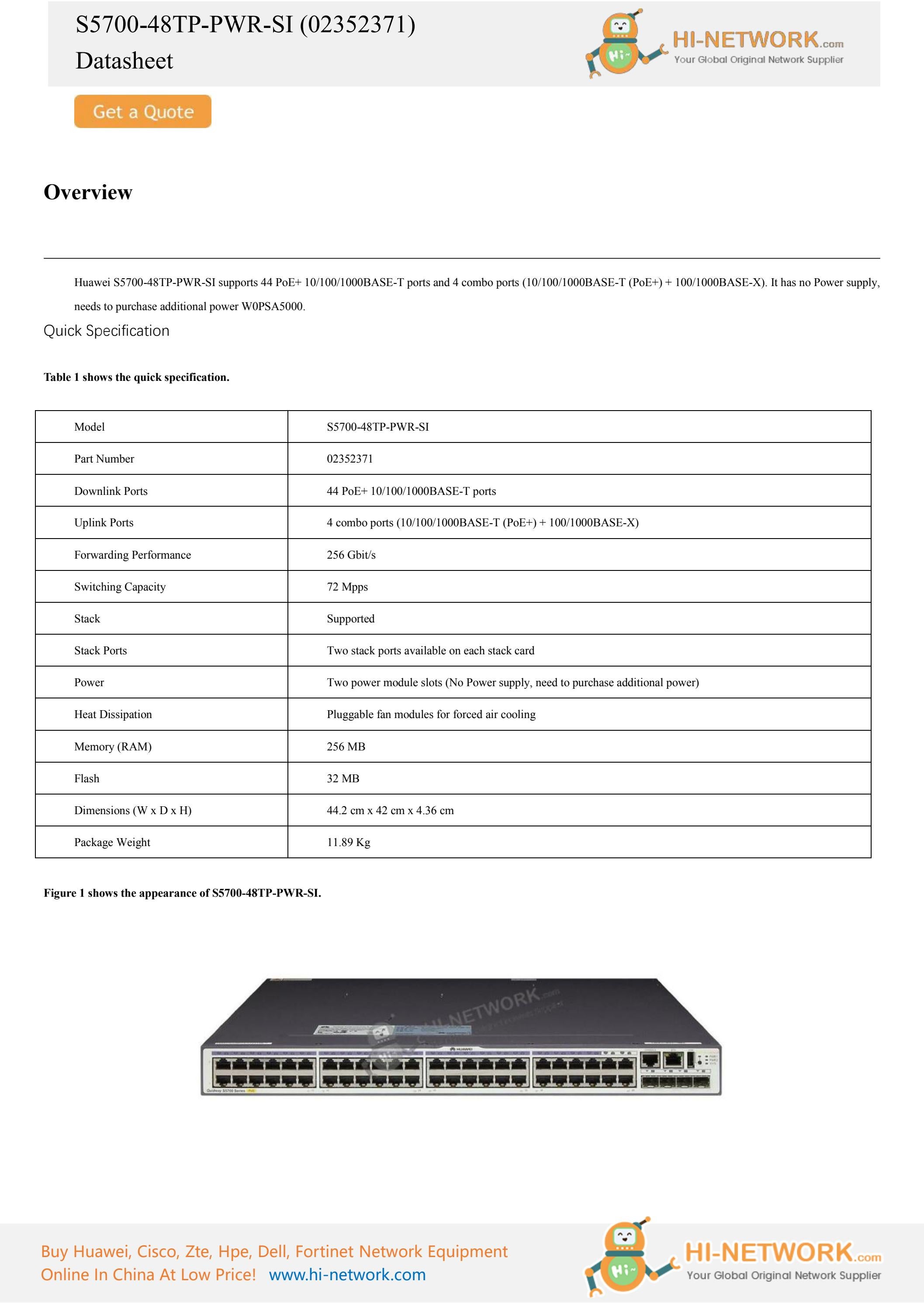 huawei-s5700-48tp-pwr-si-brochure-datasheet.pdf by Hi-Network - Issuu