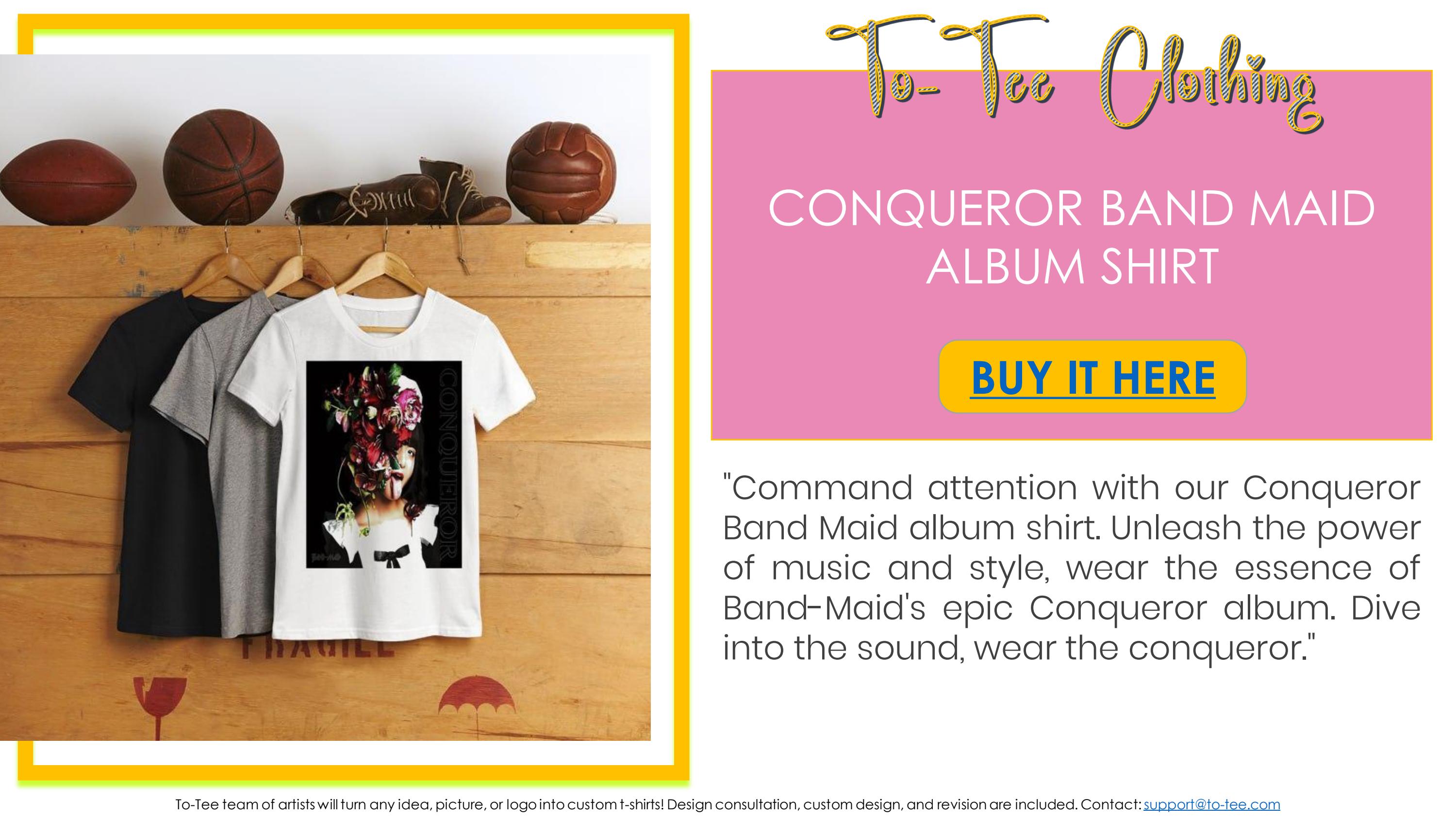 Conqueror Band Maid album shirt by alannaclothingshirt - Issuu