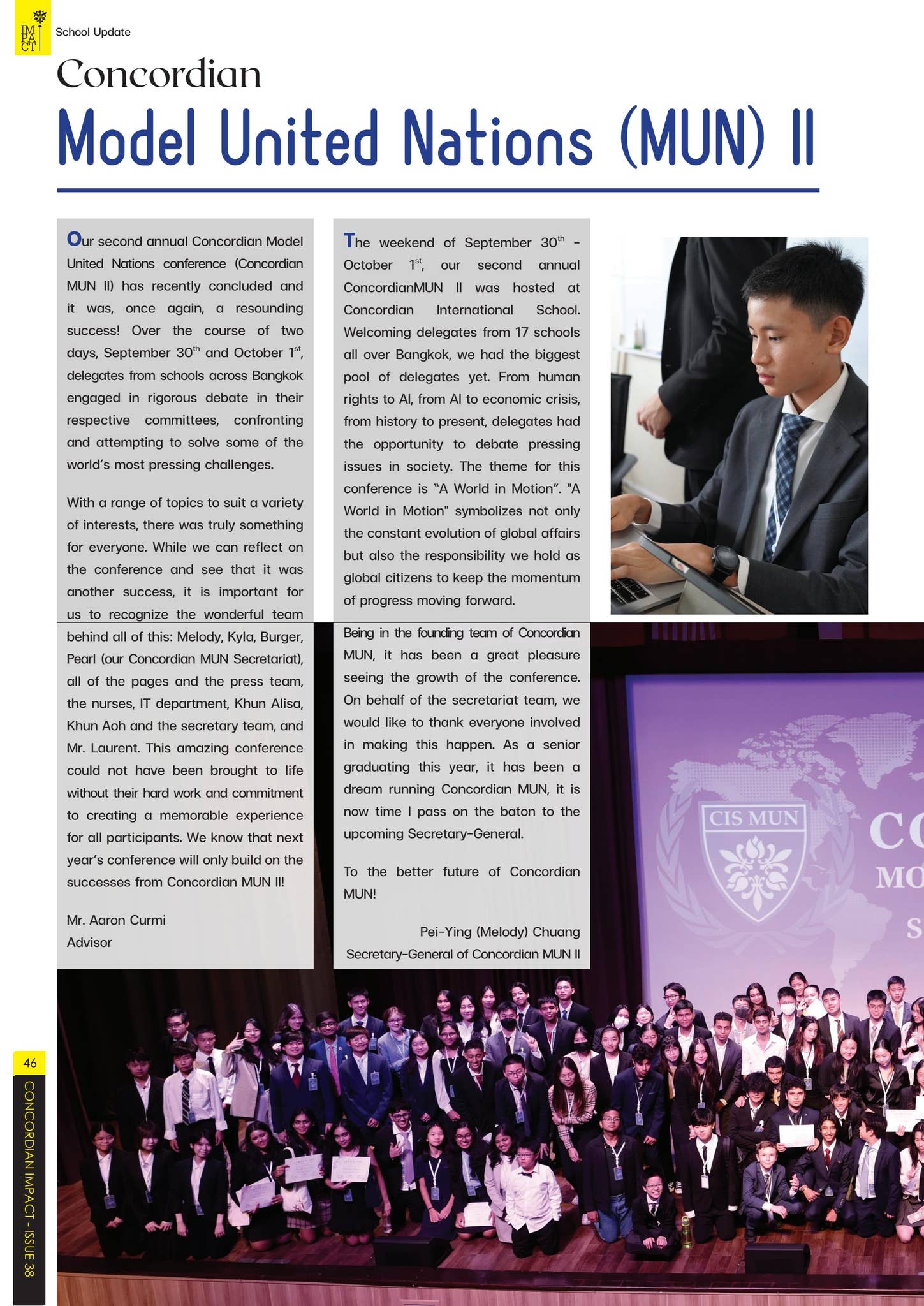 Concordian Model United Nations (MUN) II by Concordian International ...