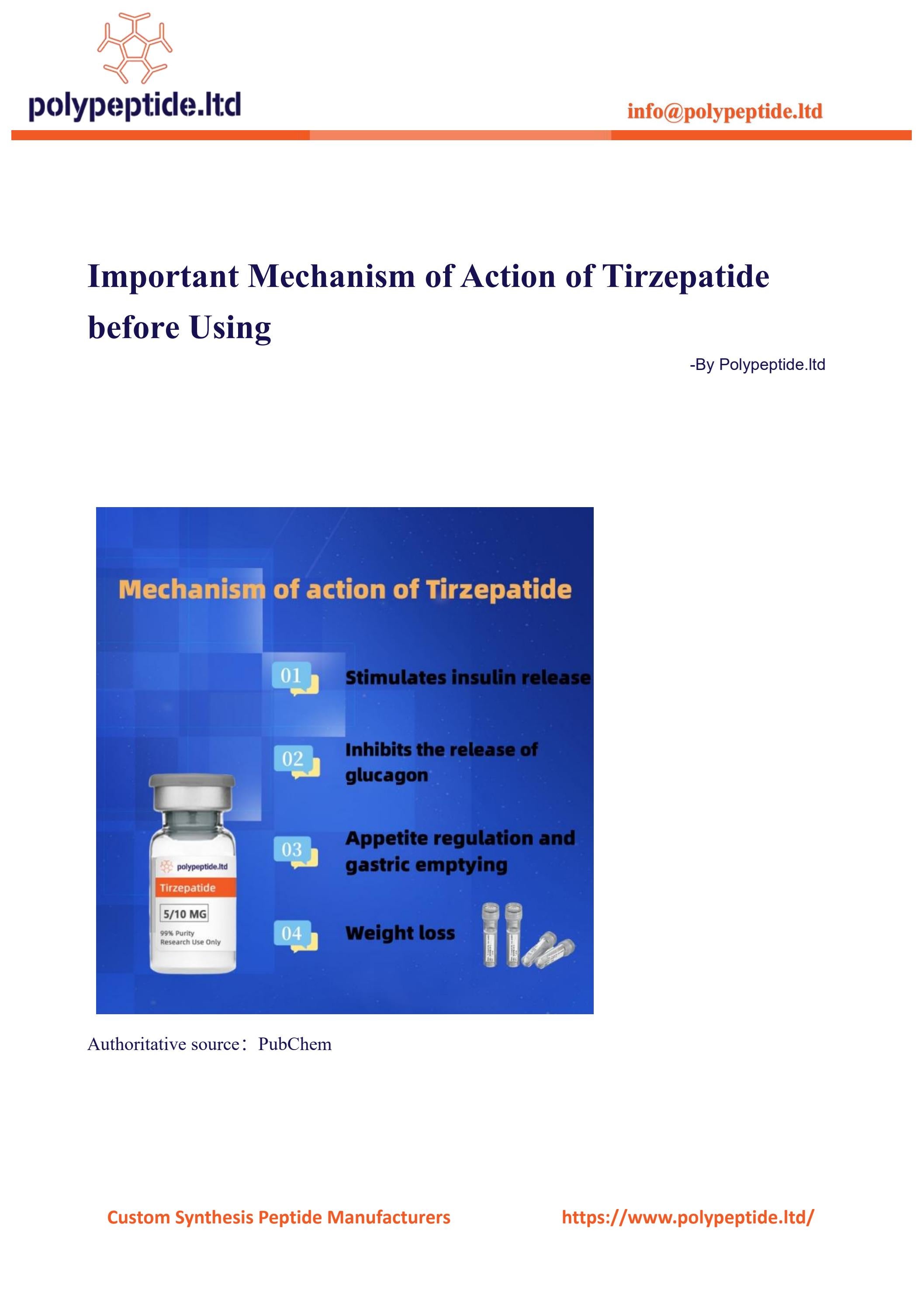 Important Mechanism of Action of Tirzepatide before Using by ...