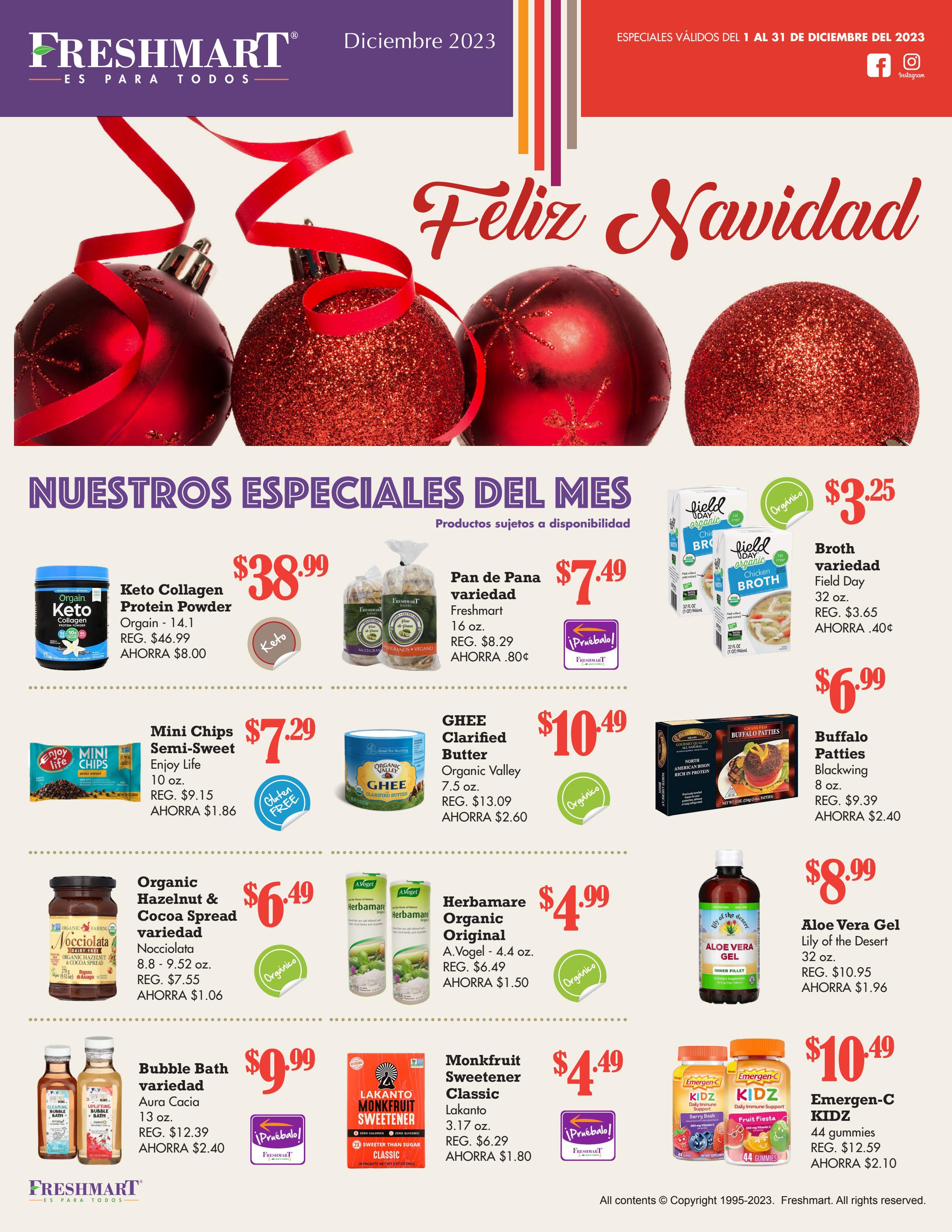 Freshmart Válido Diciembre 1-31 by El Vocero de Puerto Rico - Issuu