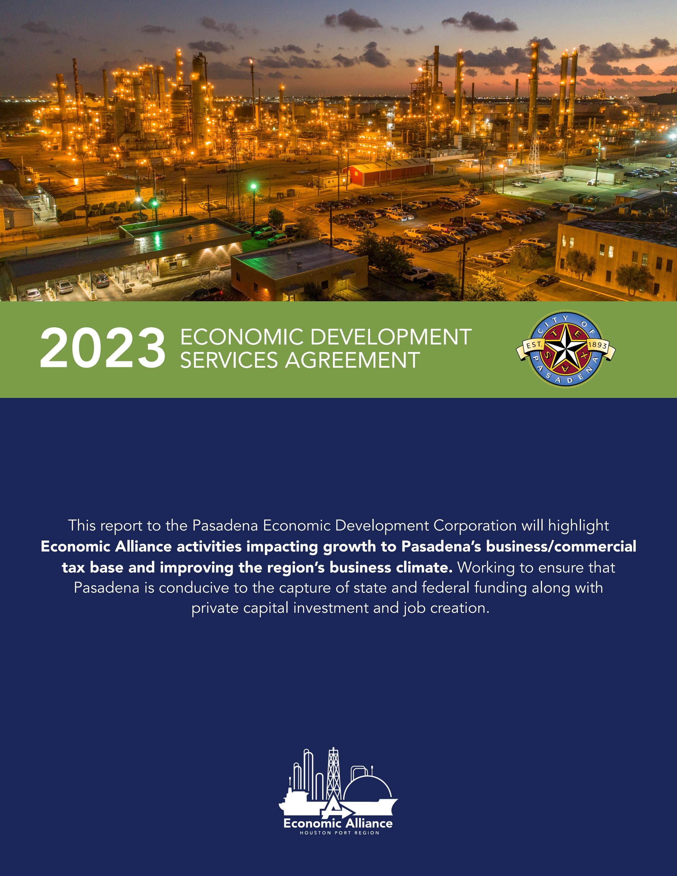 2023 Economic Development Services Agreement - Pasadena by Economic ...