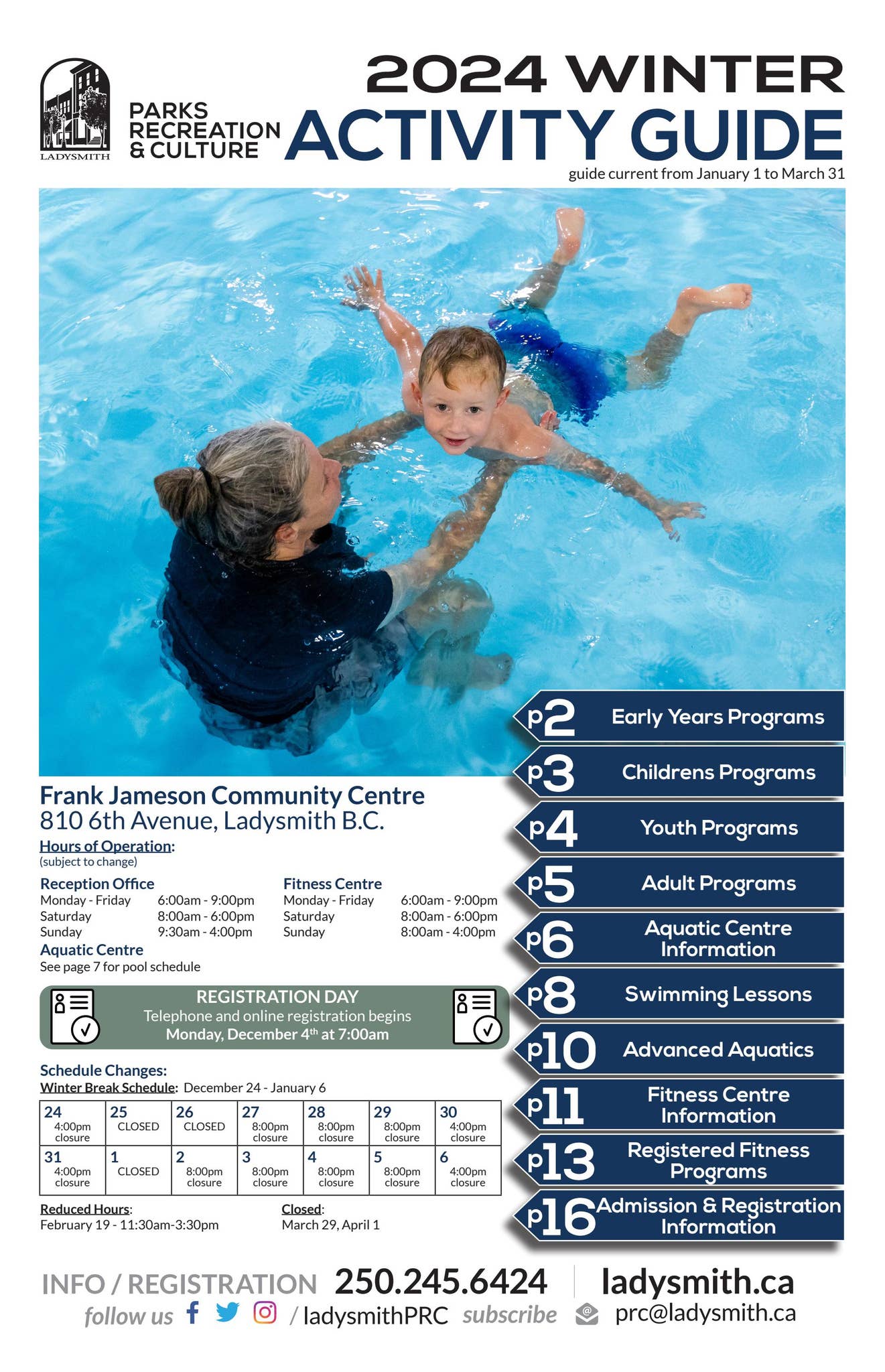 Ladysmith Parks, Recreation and Culture 2024 Winter Activity Guide by ...