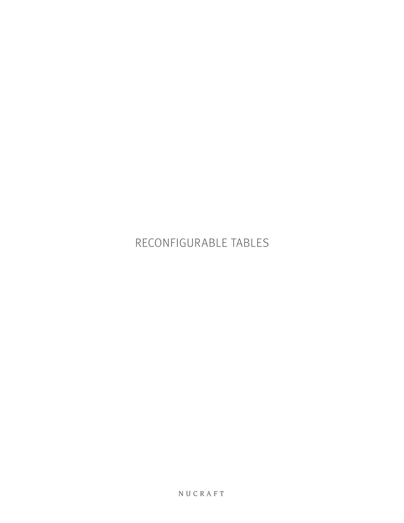 Reconfigurable Tables by nucraftfurniture - Issuu