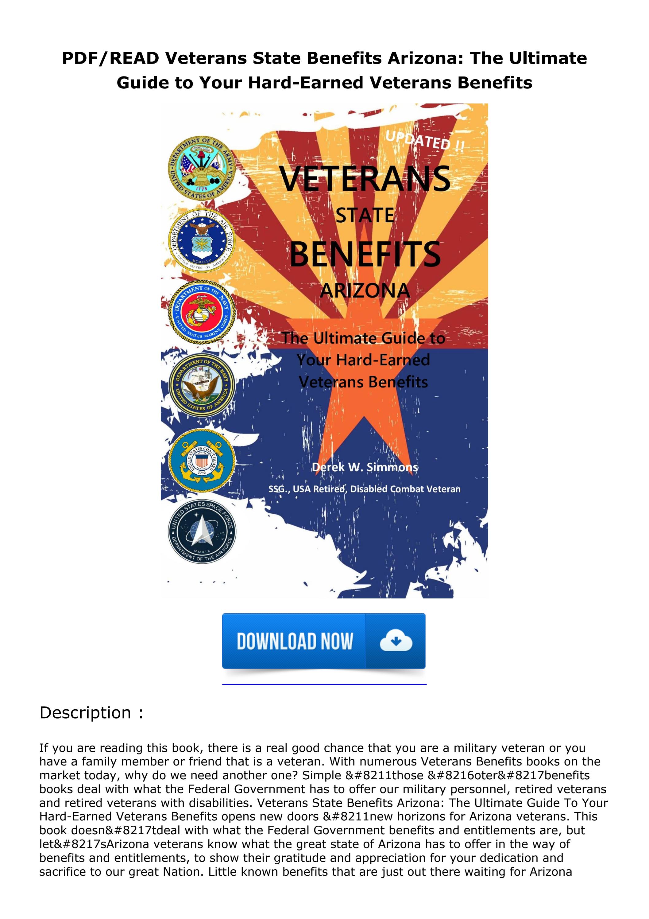 PDF/ Read Veterans State Benefits Arizona: The Ultimate Guide to Your ...