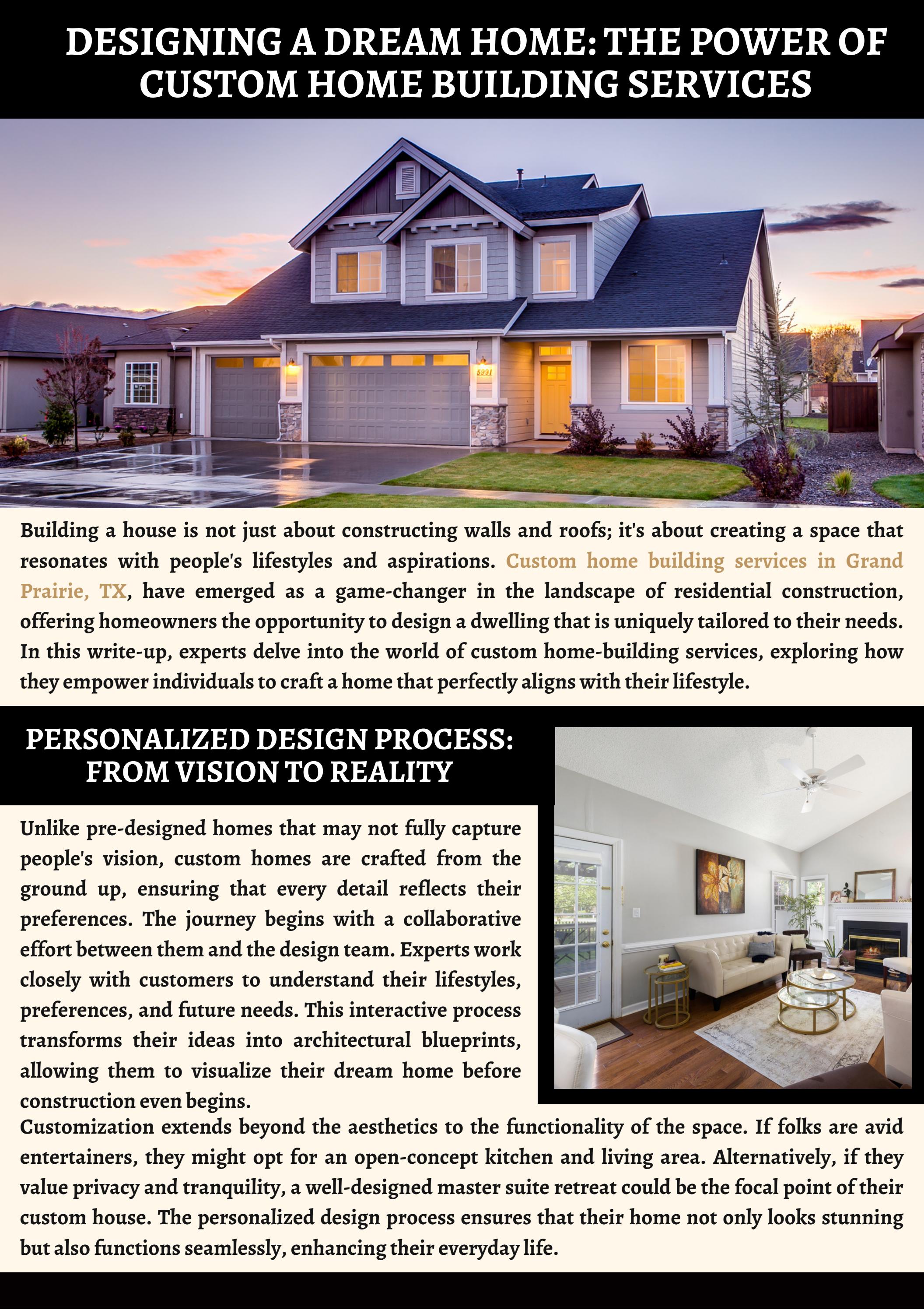 Designing a Dream Home: The Power of Custom Home Building Services by ...