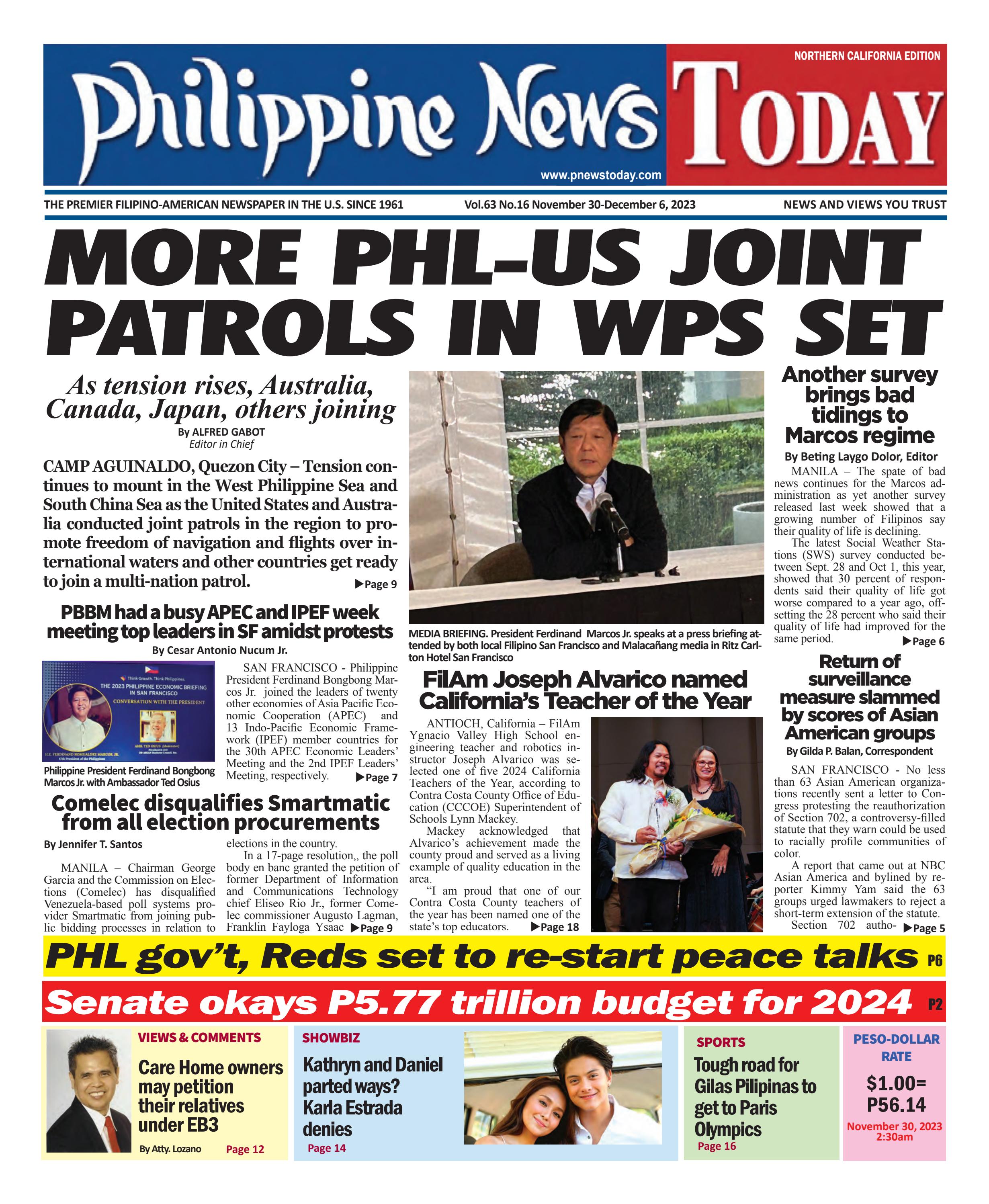 PNEWS 11.30-12.67,2023 by Philippine News Today - Issuu