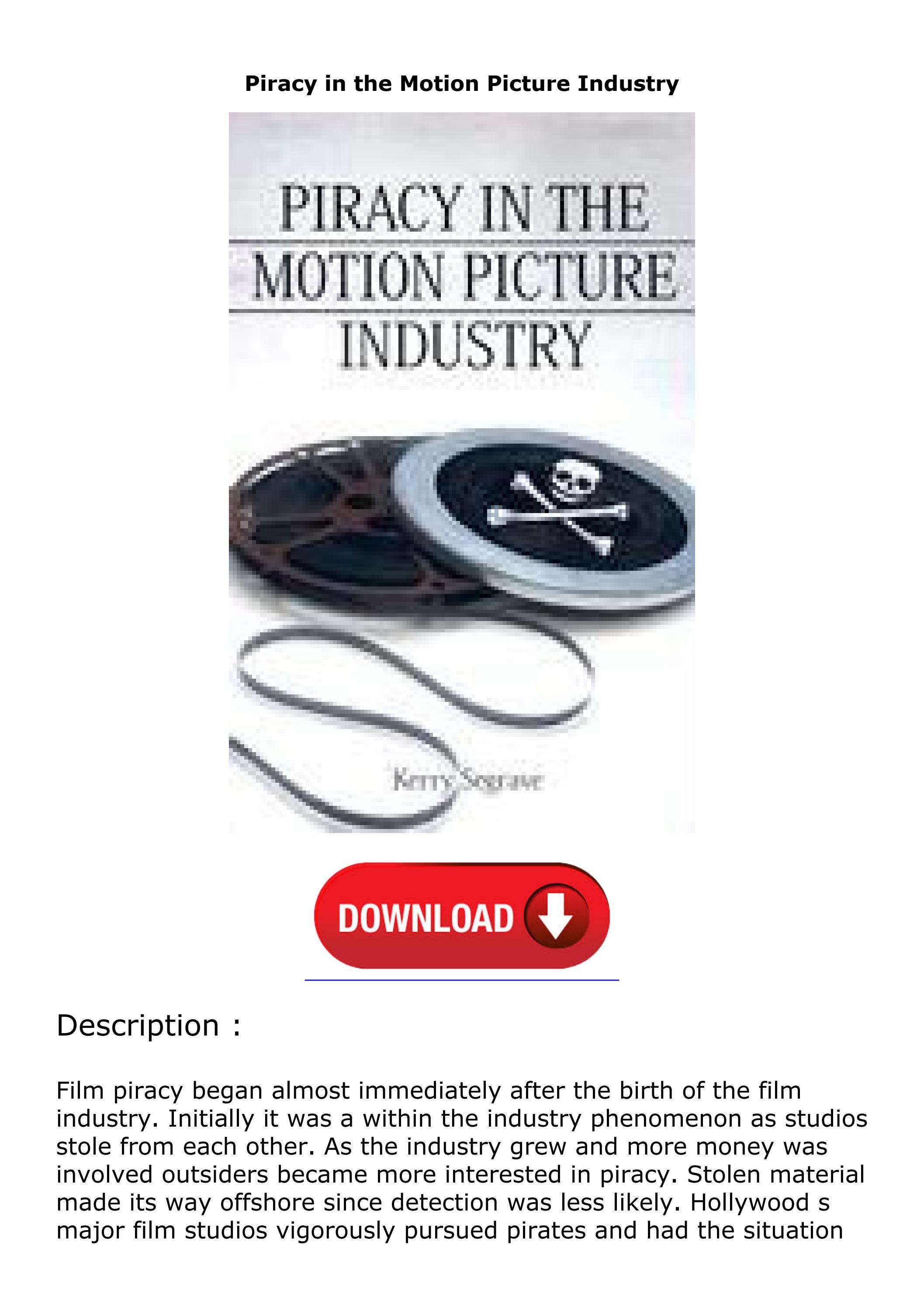 ️download⚡️ book (pdf) Piracy in the Motion Picture Industry by ...