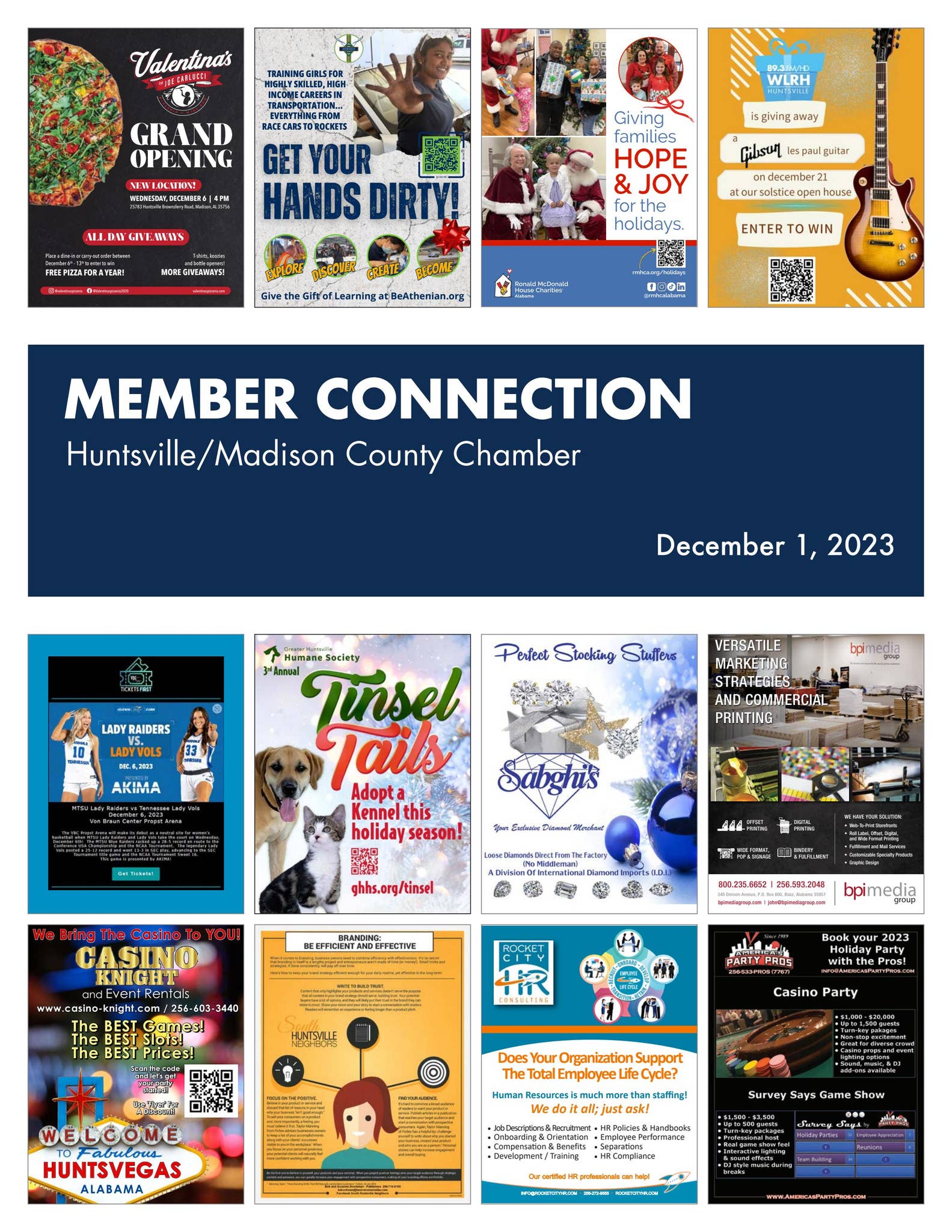 Member Connection, December 1, 2023 by Huntsville/Madison County ...