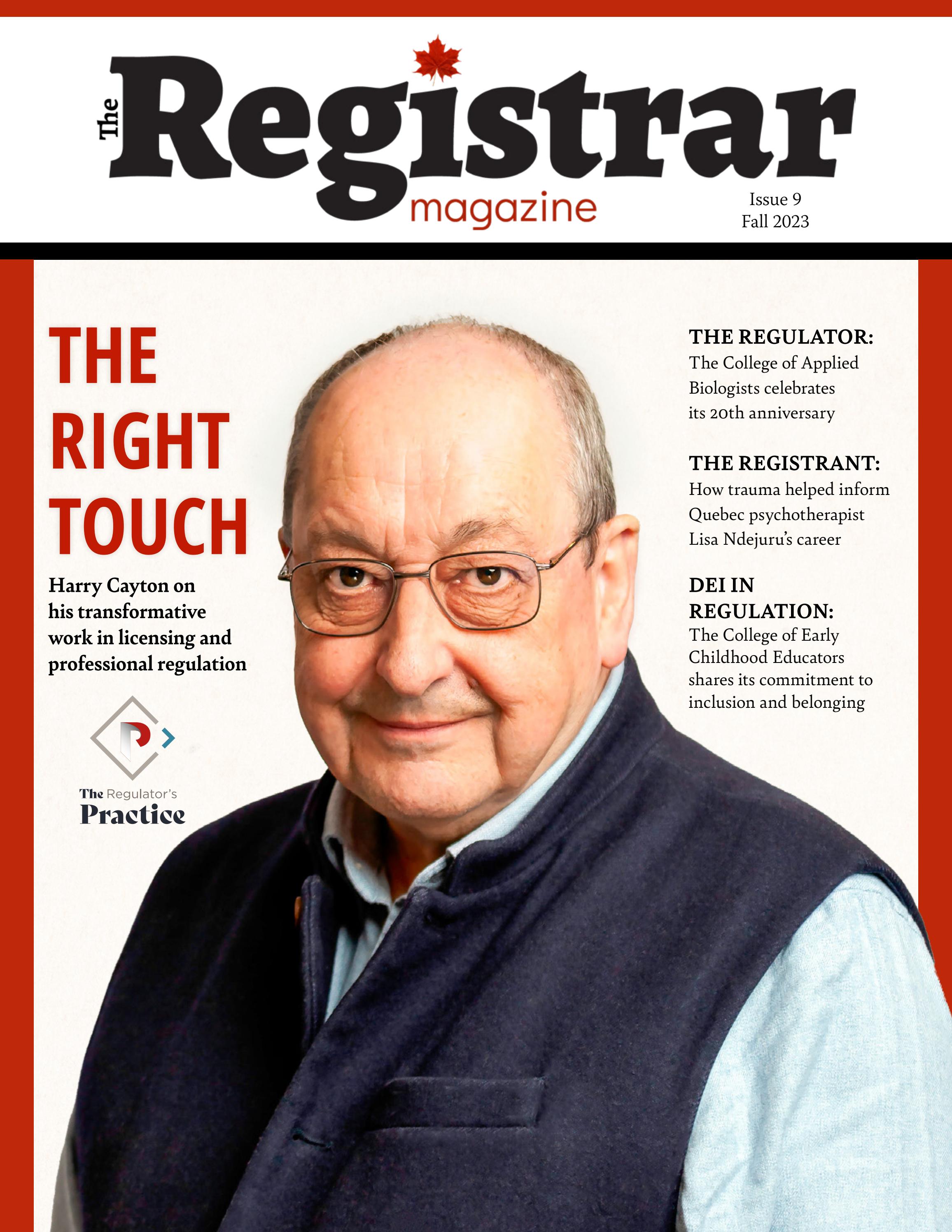 The Registrar magazine - Issue 9 - Fall 2023 by The Registrar - Issuu