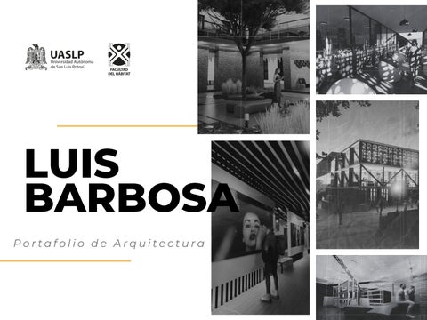 PORTAFOLIO DE ARQUITECTURA by Luis Barbosa - Issuu