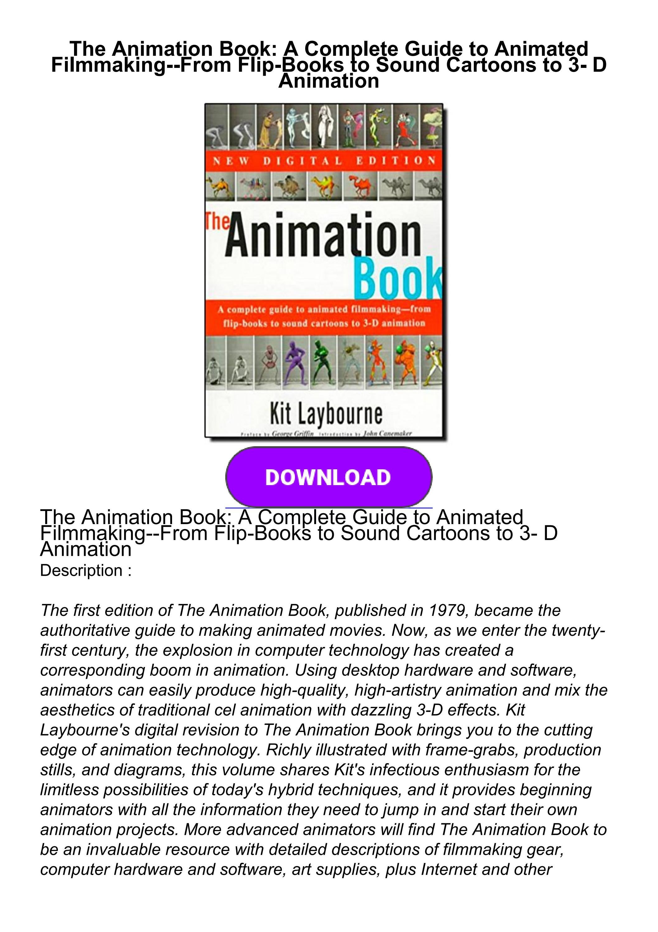 ⚡Read PDF The Animation Book: A Complete Guide to Animated Filmmaking ...