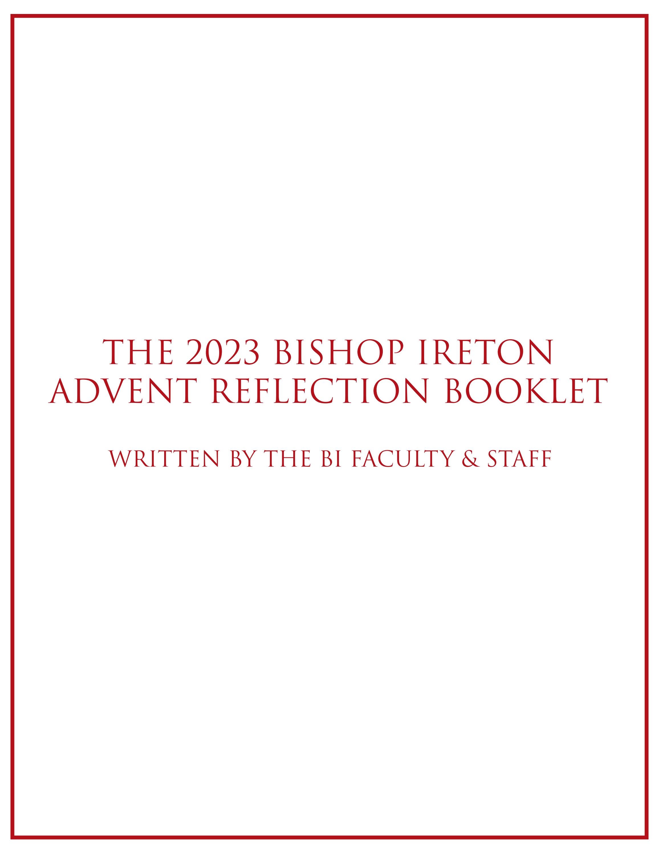 2023 BI Advent Reflection Booklet by BishopIretonHS - Issuu