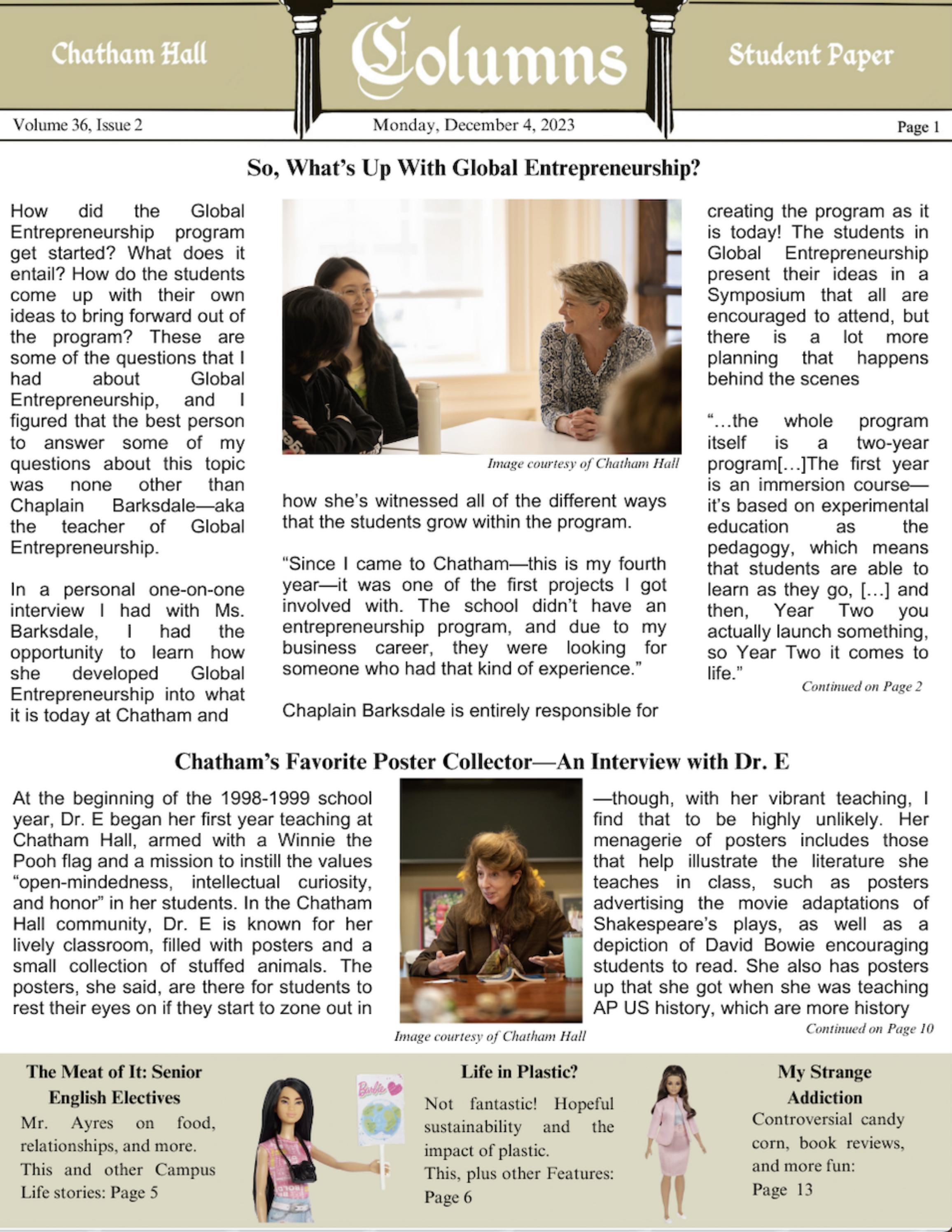 Columns - 2023-2024 Issue 2 by Chatham Hall - Issuu