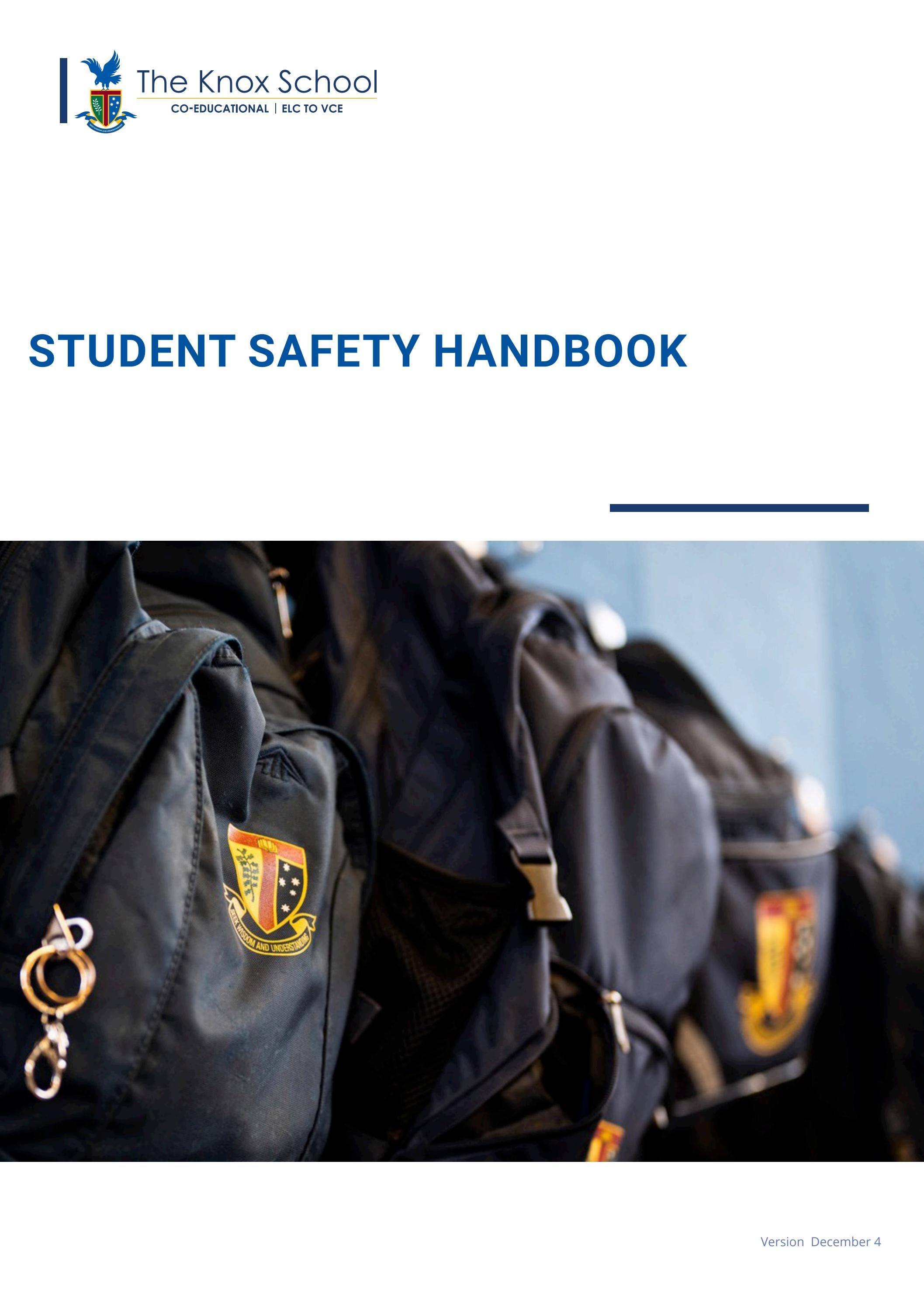 Student Safety at The Knox School by The Knox School - Issuu