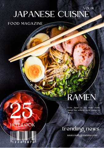 JAPANESE CUISINE MAGAZINE by IsabelCR10 - Issuu