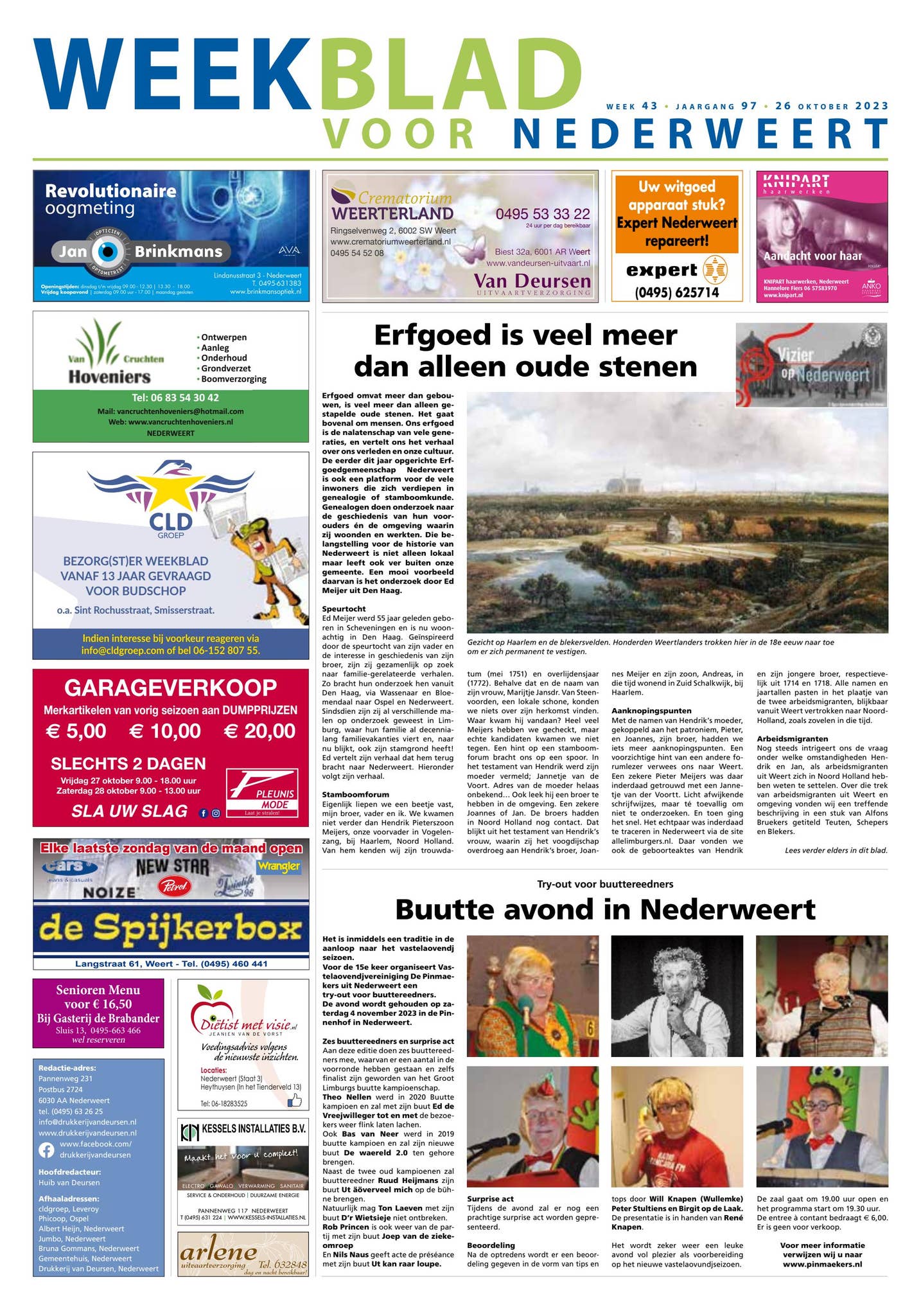 Week 43 2023 by Weekblad Nederweert - Issuu