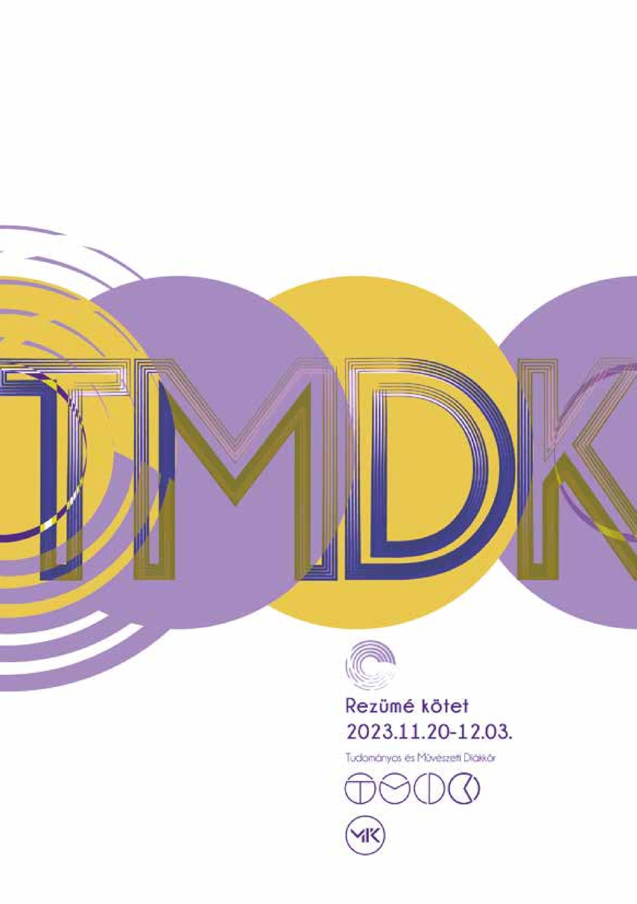 2023 TMDK rezümé füzet by Faculty of Engineering and Information ...