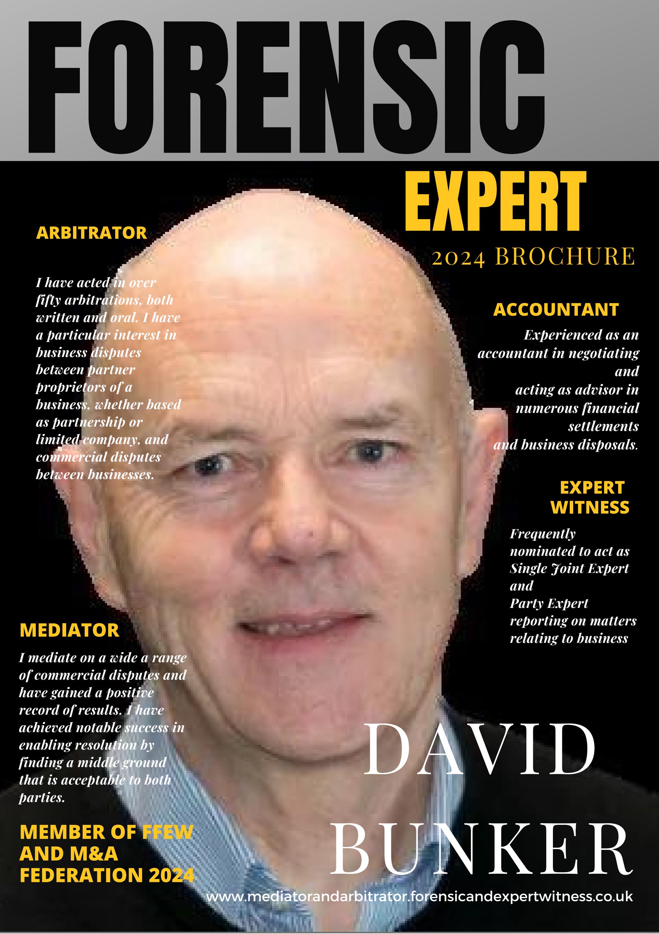 David Bunker 2024 Corporate brochure by Federation of Forensic and ...
