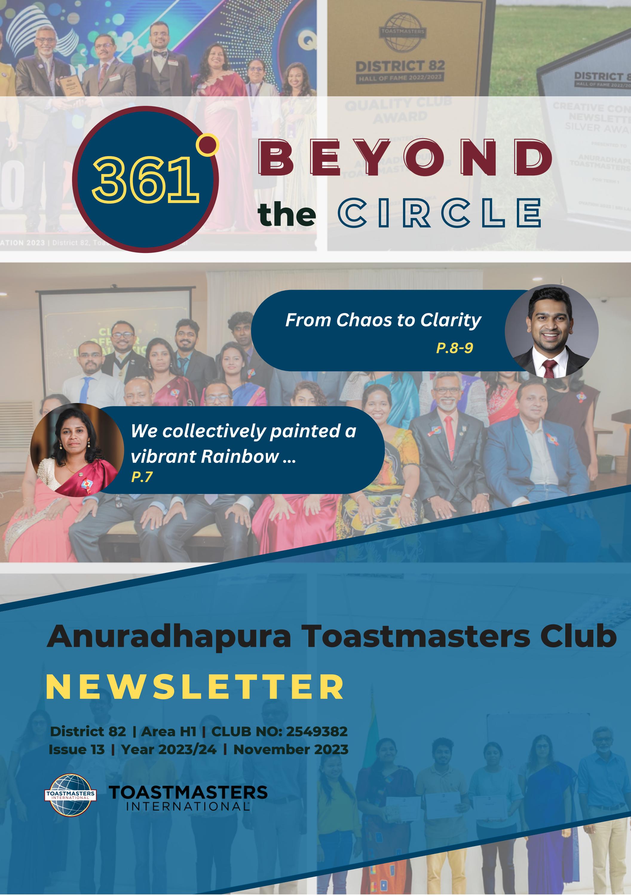 Beyond the Circle - Issue 13 by Anuradhapura Toastmasters Club - Issuu