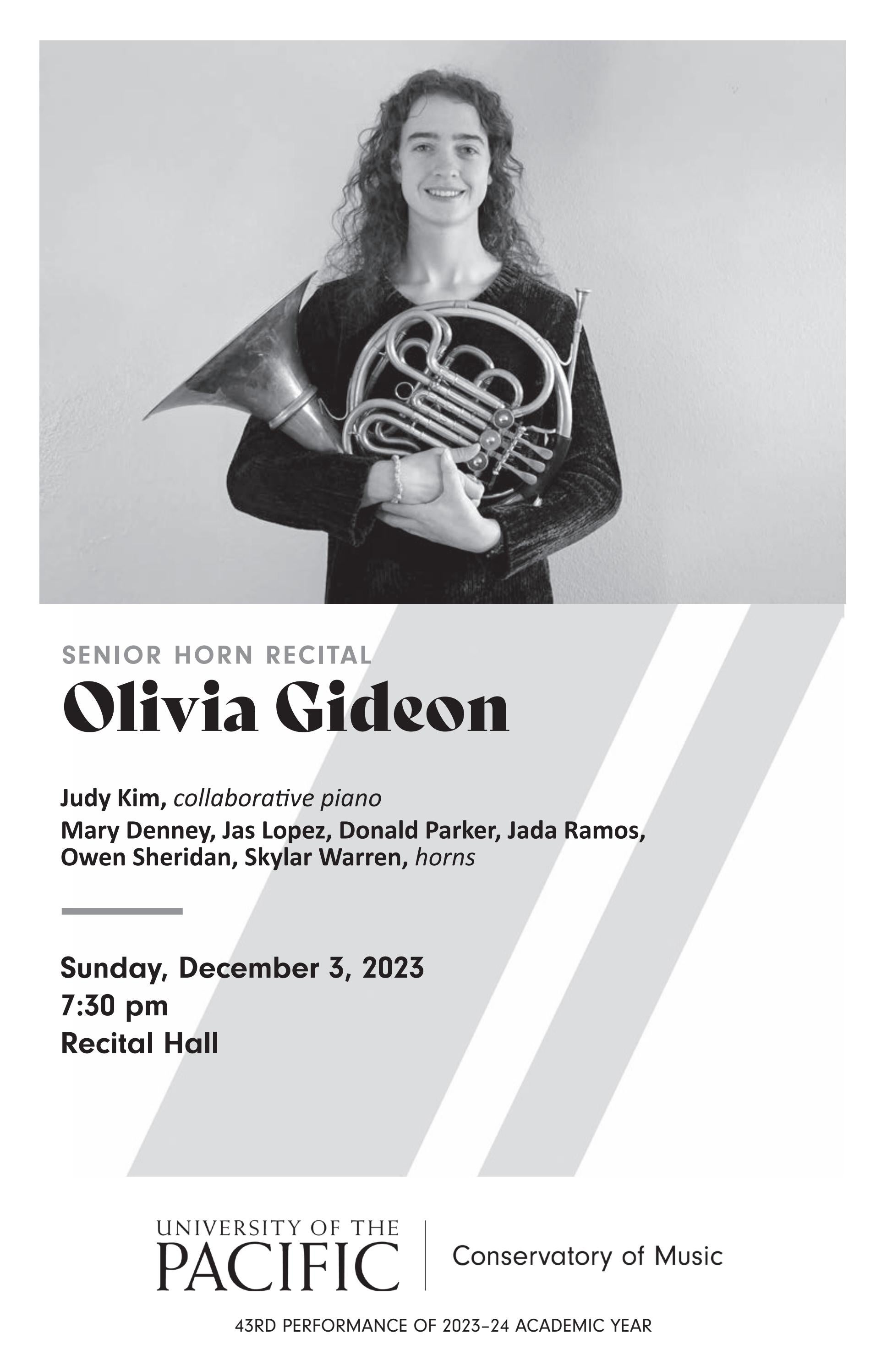 Senior Student Recital, Olivia Gideon 12.03.2023 by University of the ...