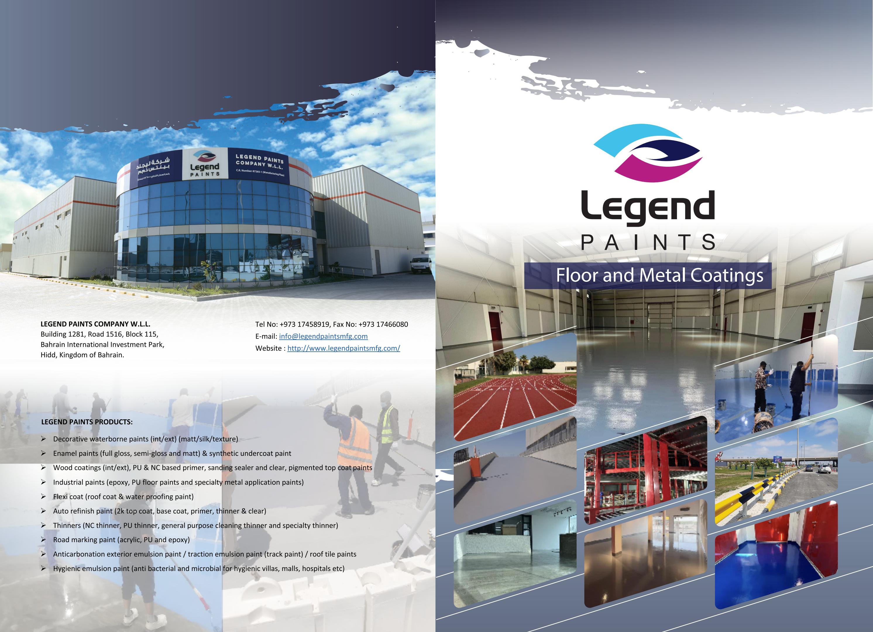 Legend Paints Product Information - Floor & Metal Coatings by ...