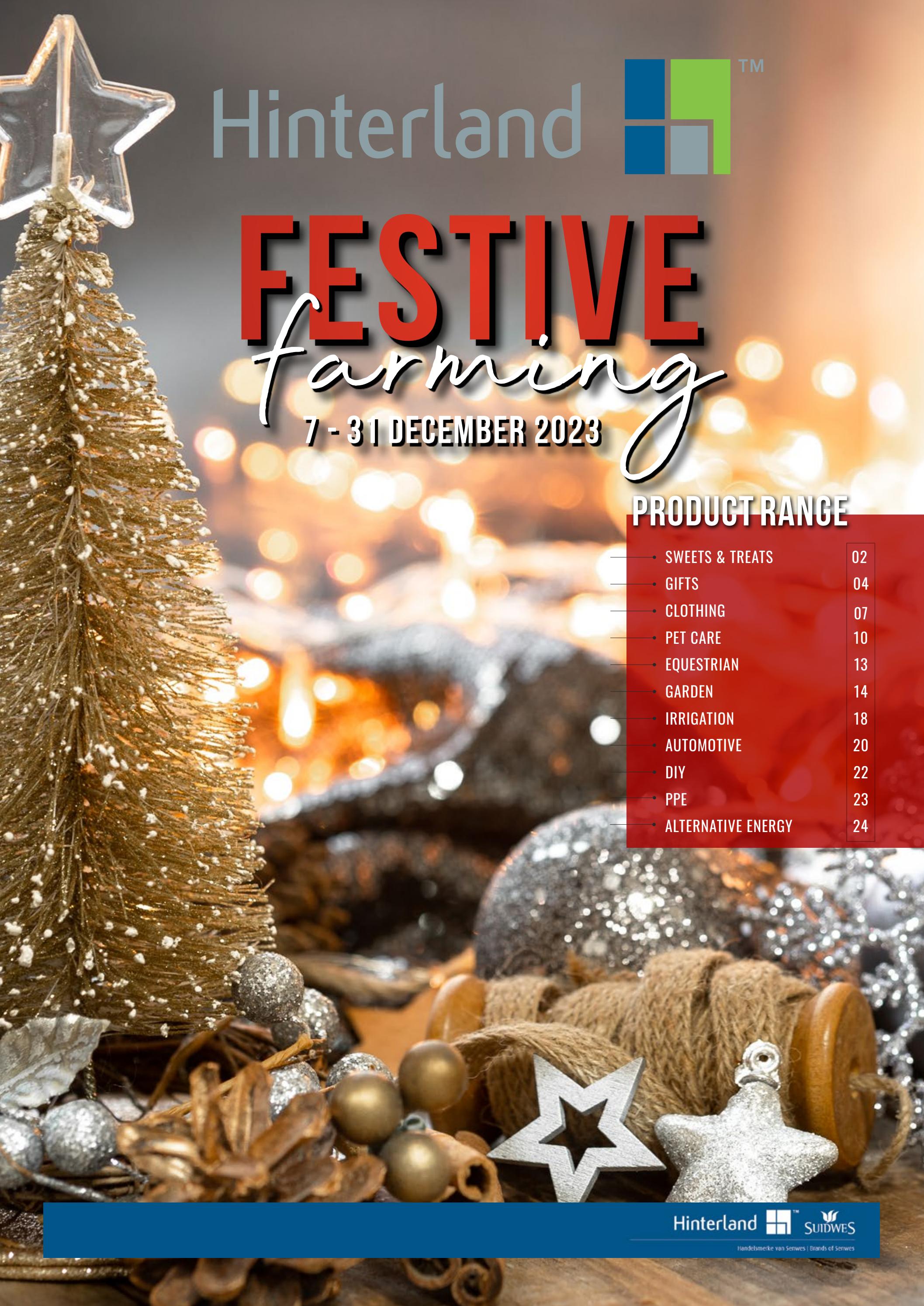 Hinterland festive farming promotion by senweslimited - Issuu