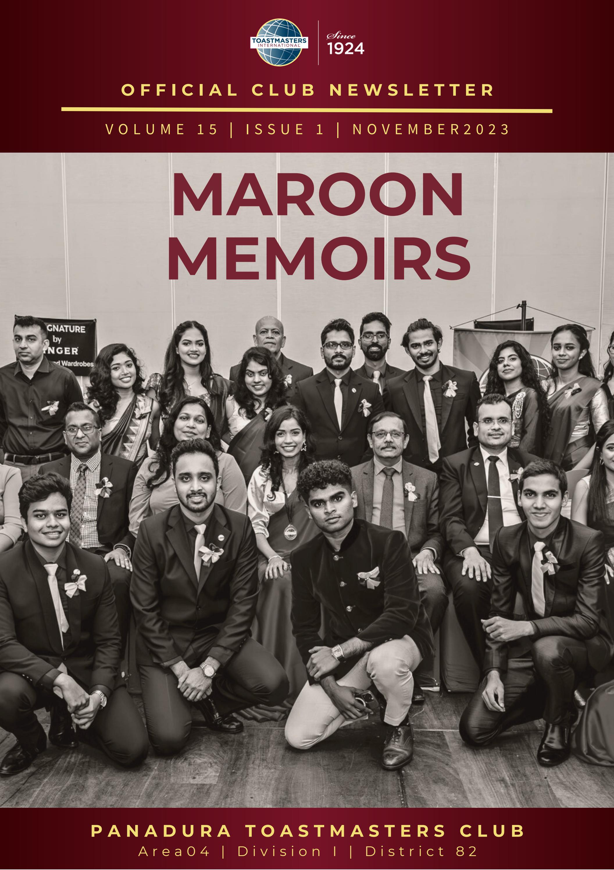 Panadura Toastmasters Newsletter by panaduratoastmasters - Issuu