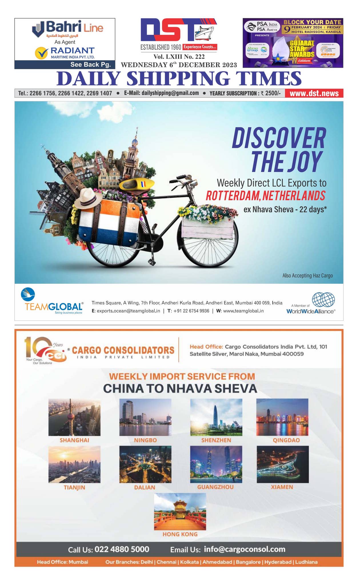 MUM-06-12-2023 by Daily Shipping Times - Issuu