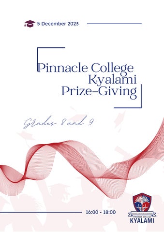 Prize Giving Program by Lebogang Nthatise Ditshego - Issuu