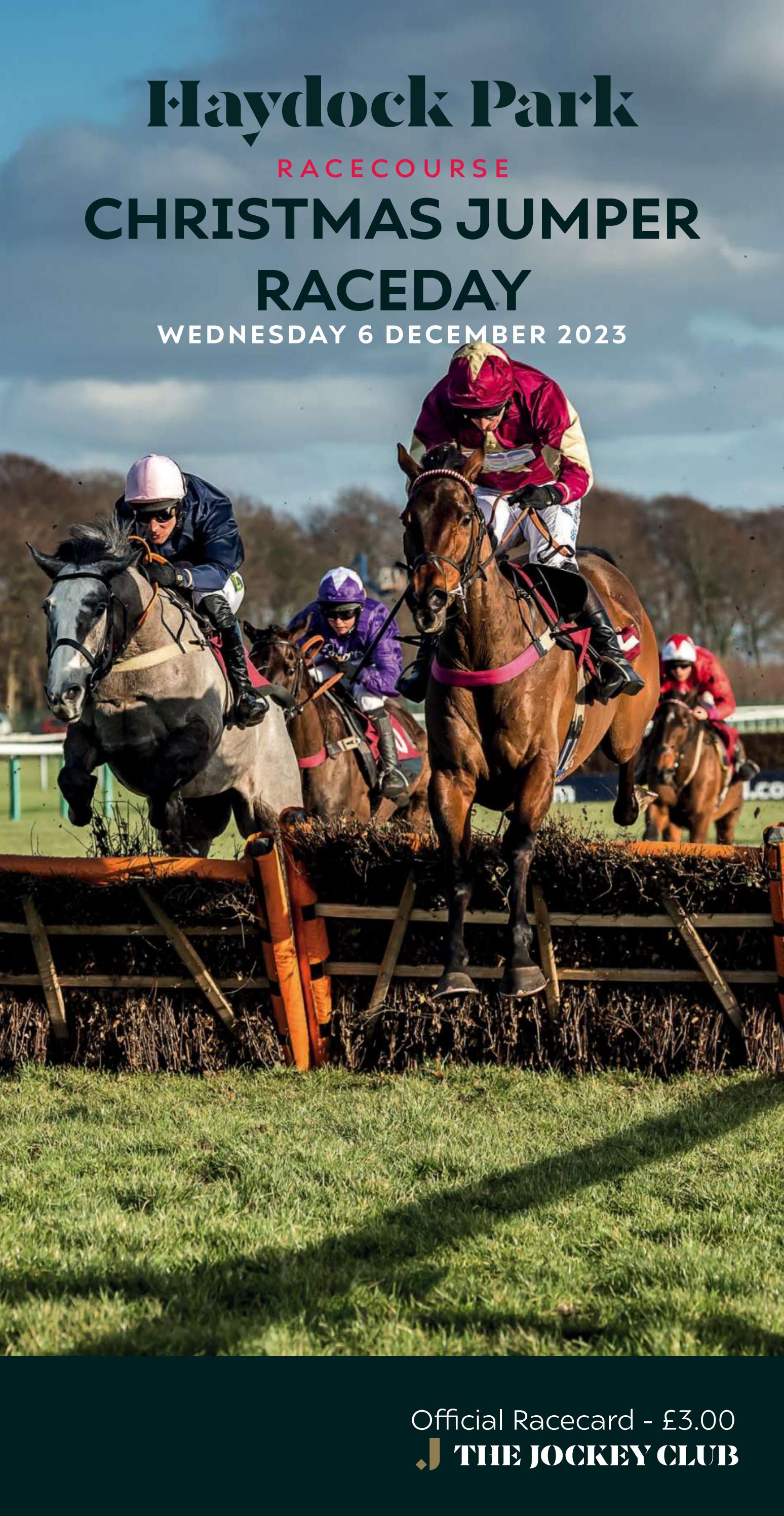 Haydock Park Racecard - Wednesday 6th December by Weatherbys - Issuu