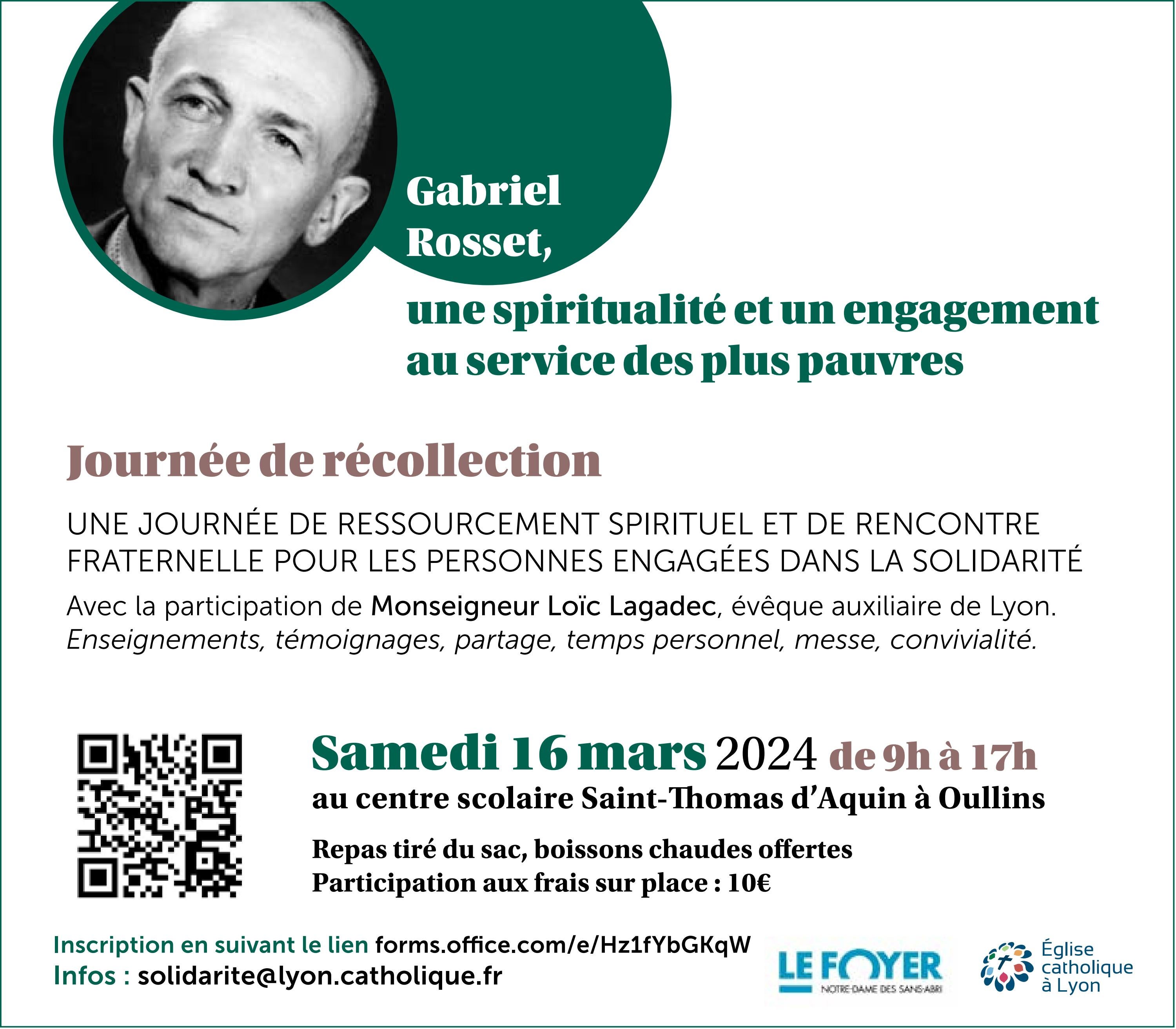 Gabriel Rosset, une spiritualité et un engagement au service des plus pauvres by Association ...