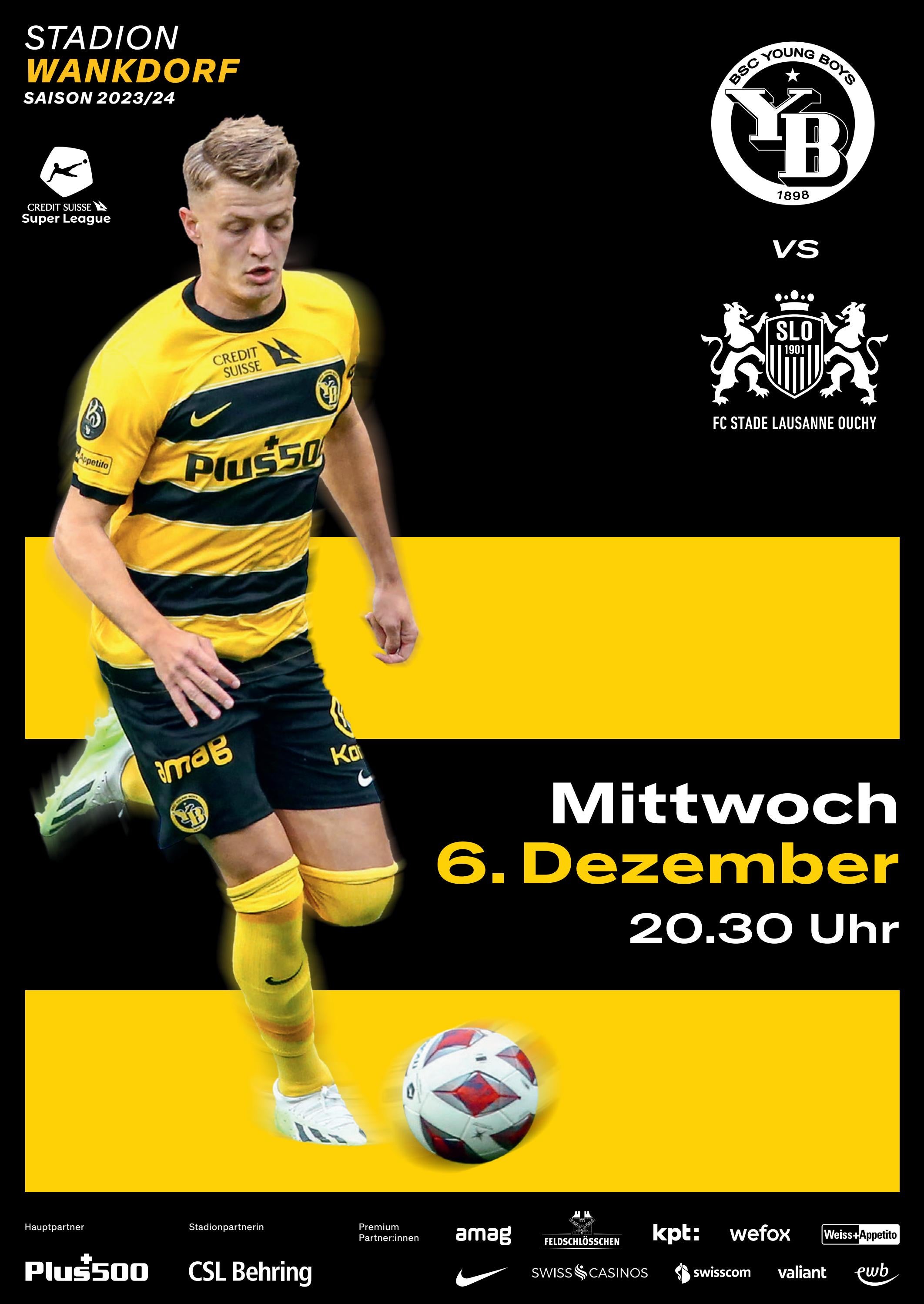 Matchprogramm YB - Stade Lausanne Ouchy by BSC YB - Issuu