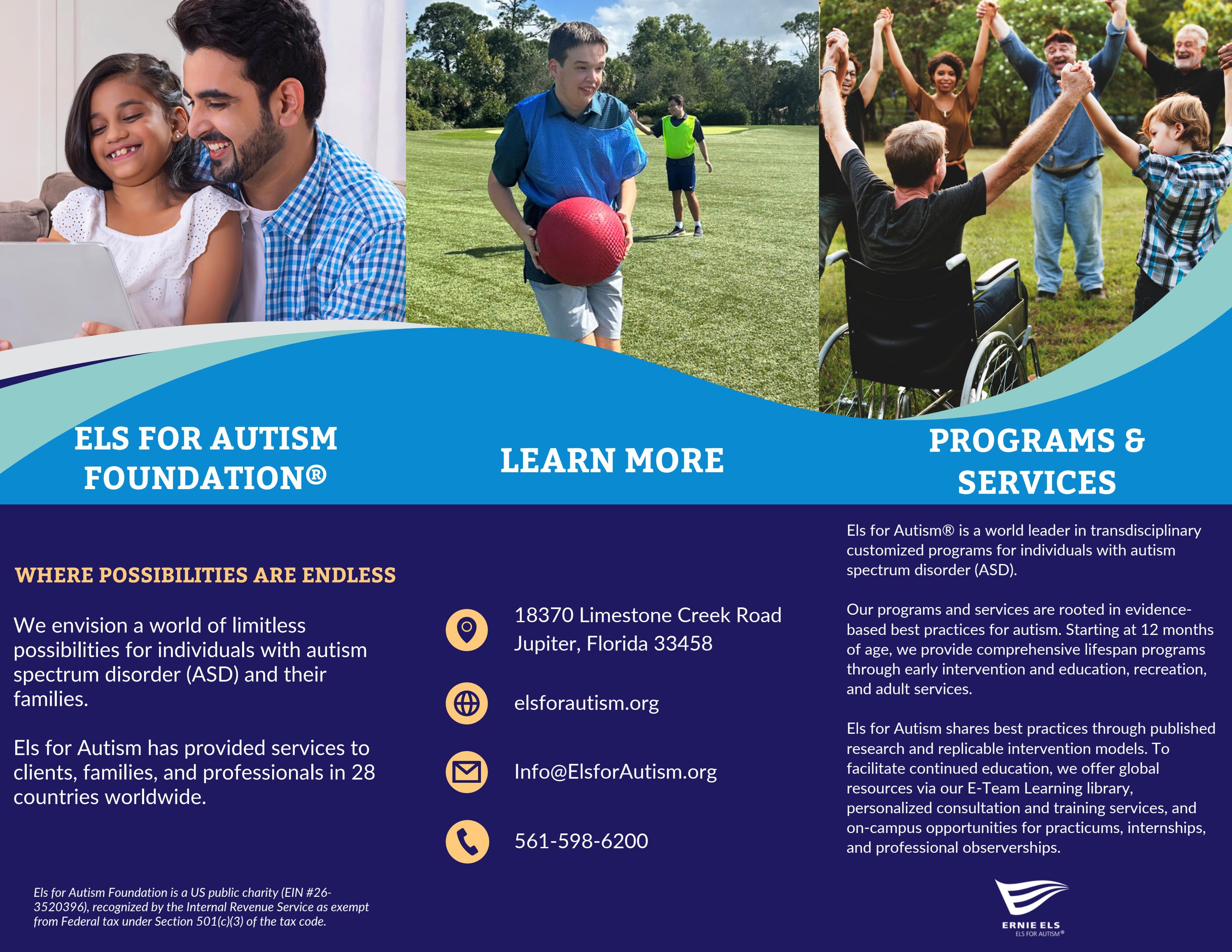 Programs and Services 2023 by Els for Autism - Issuu