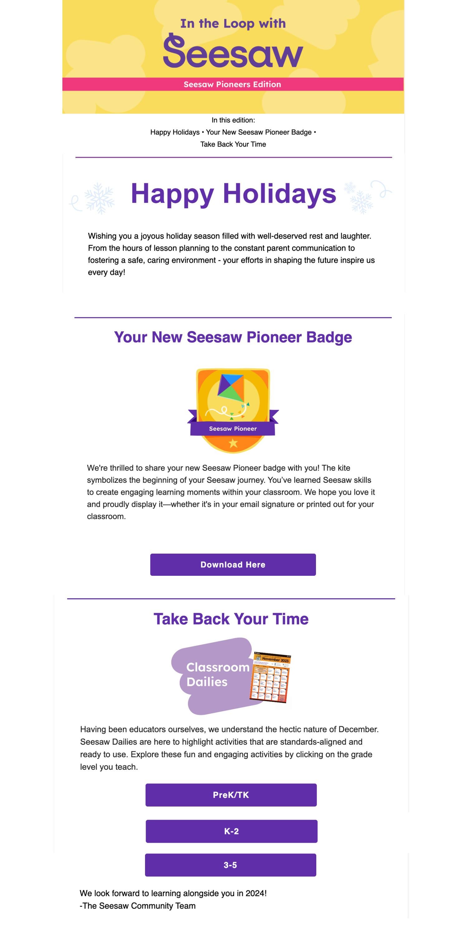 In the Loop with Seesaw Newsletter: Pioneers Edition by seesawlearning ...
