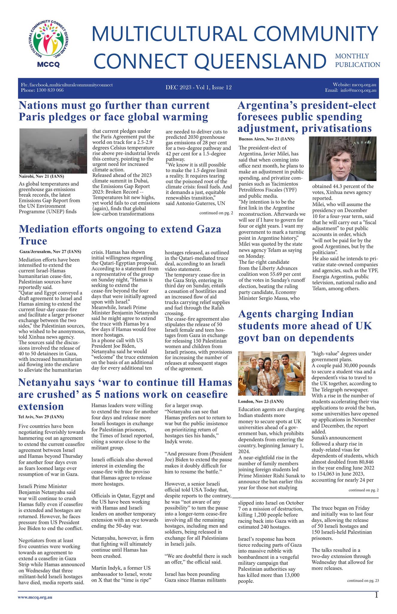 Multicultural Community Connect Queensland Newspaper December 2023 ...
