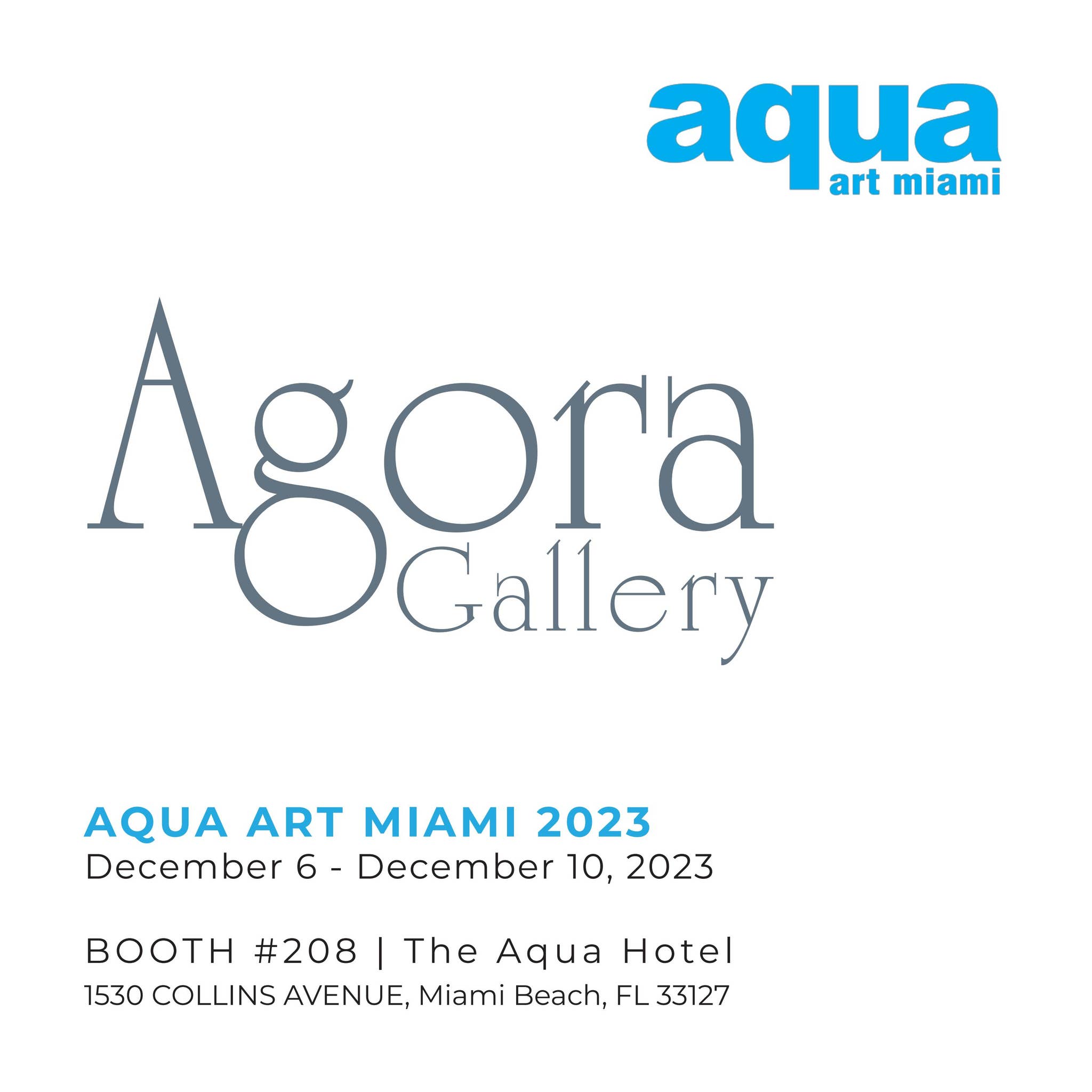 Agora Gallery at Aqua Art Miami (December 6-10, 2023) by Agora Gallery ...