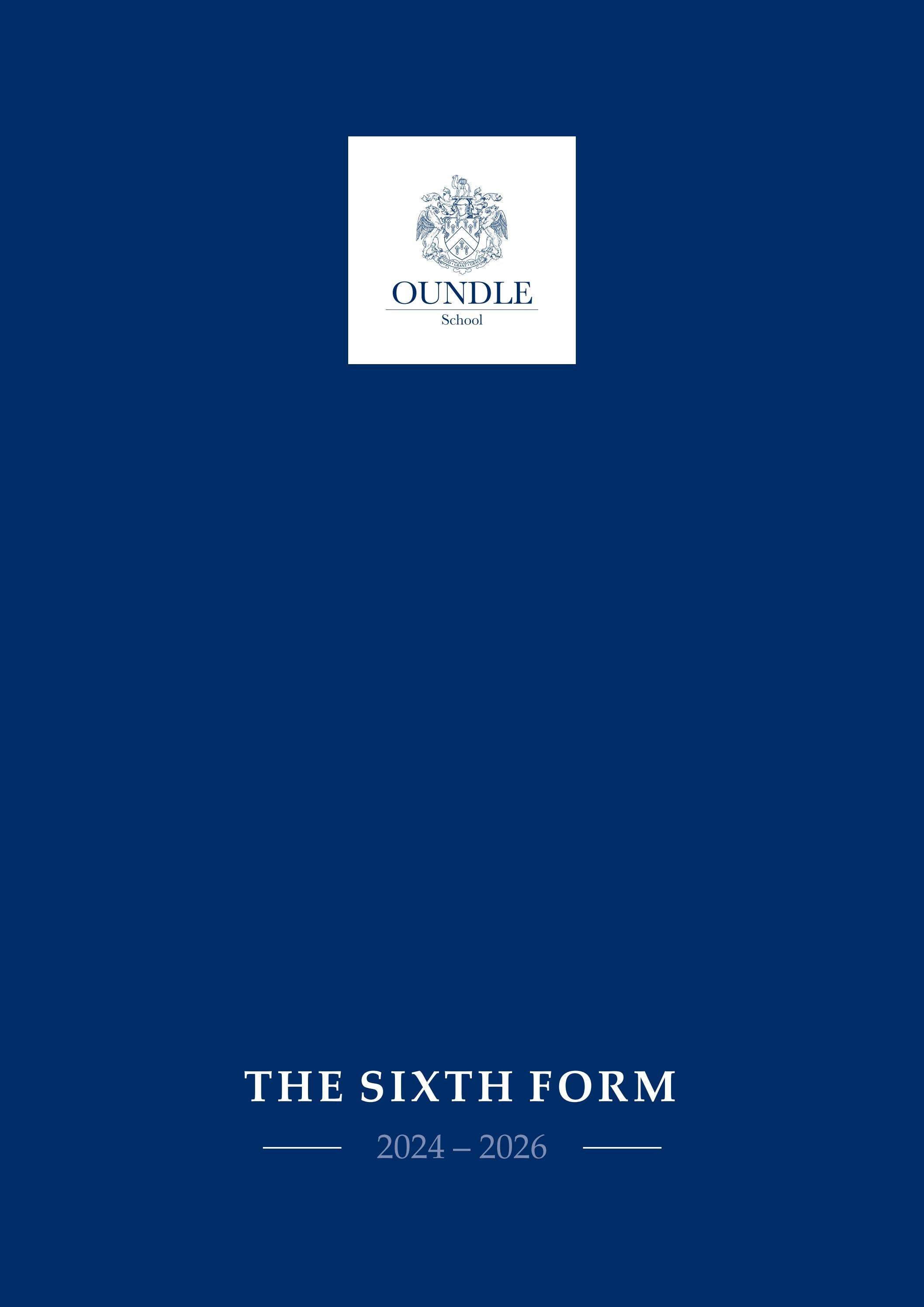 Sixth Form Booklet by Oundle School and Laxton Junior School - Issuu