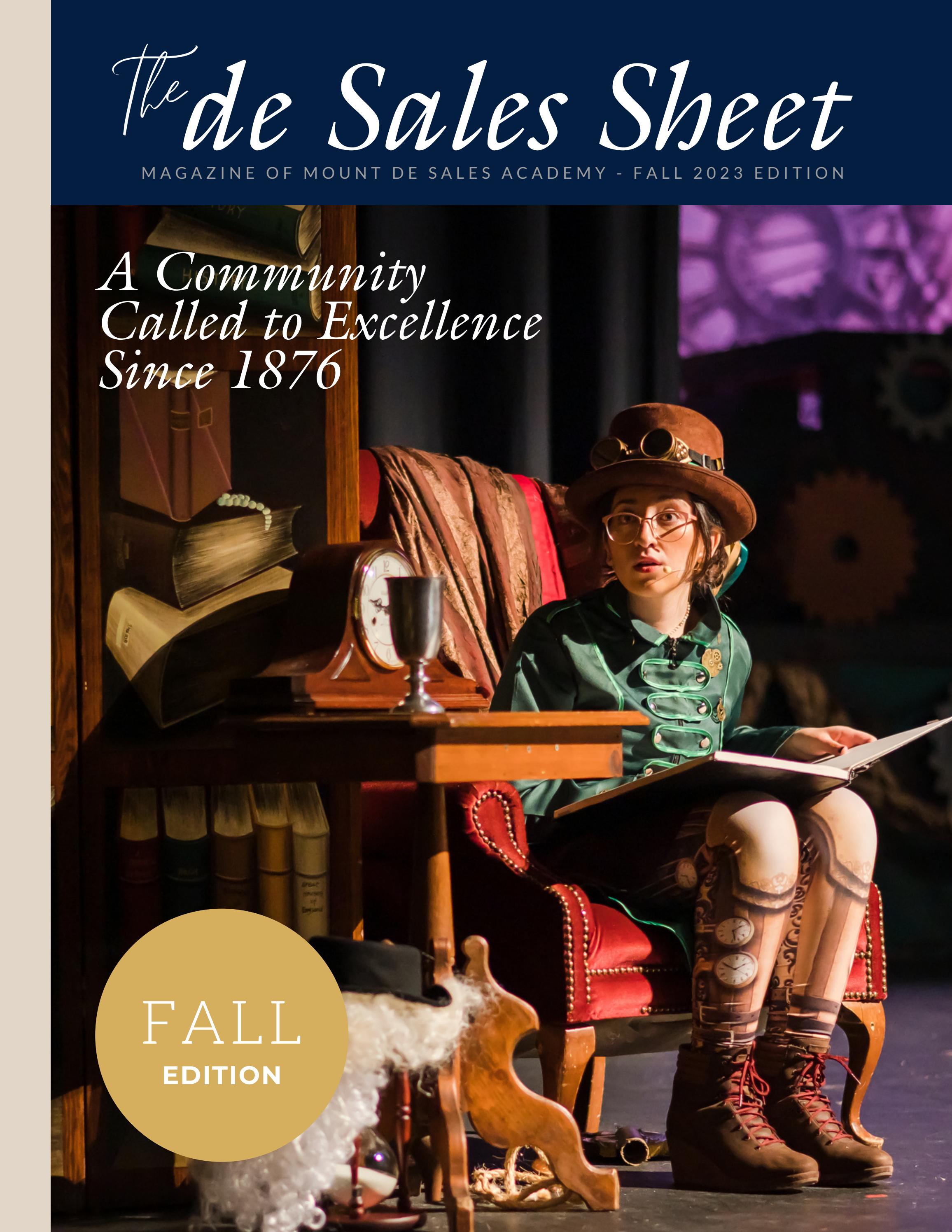 de Sales Sheet Magazine - Fall 2023 by Mount de Sales Academy - Issuu