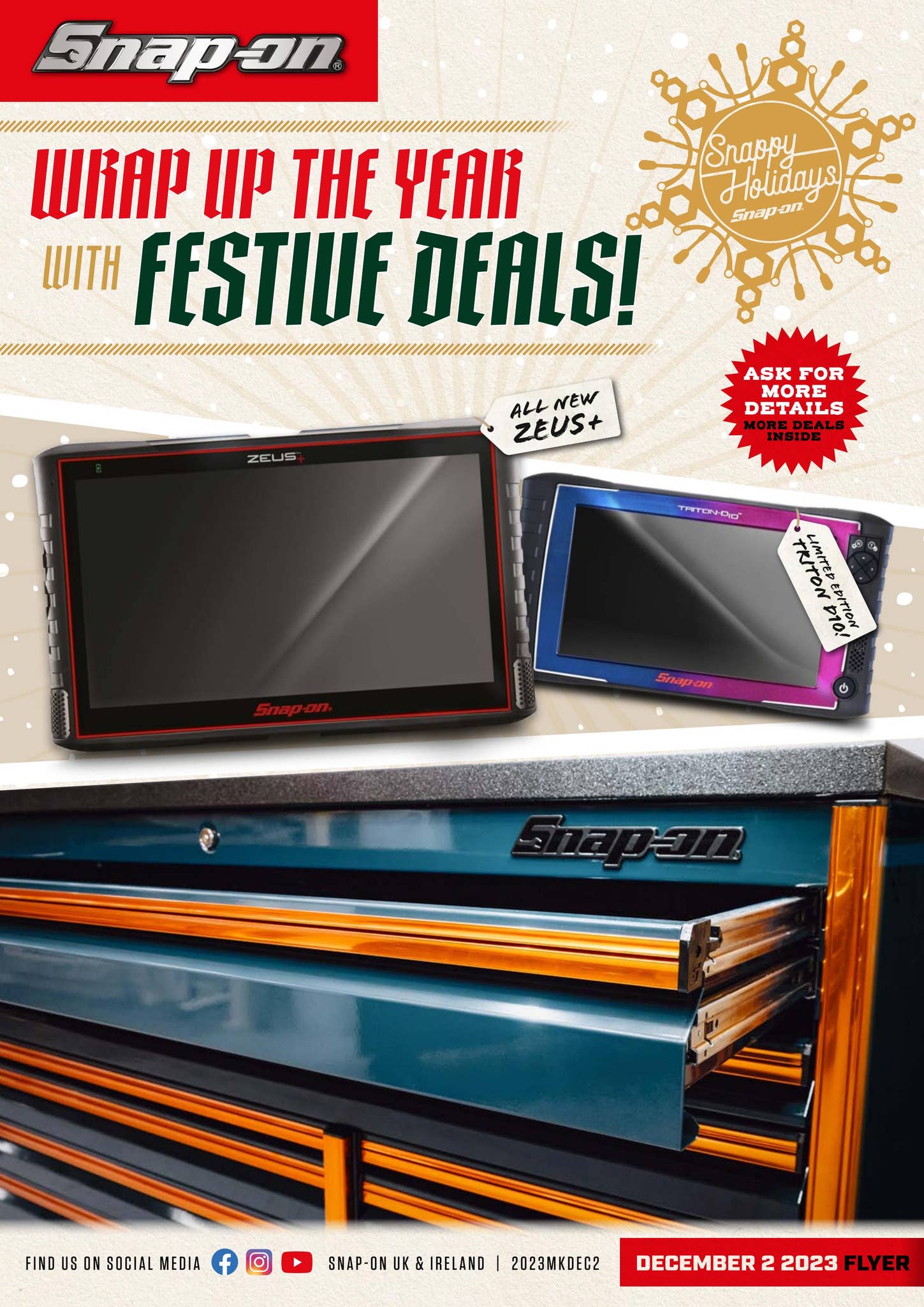 Snap-on Tools Dec 2 Flyer UK by Snap-on Tools UK/IE - Issuu