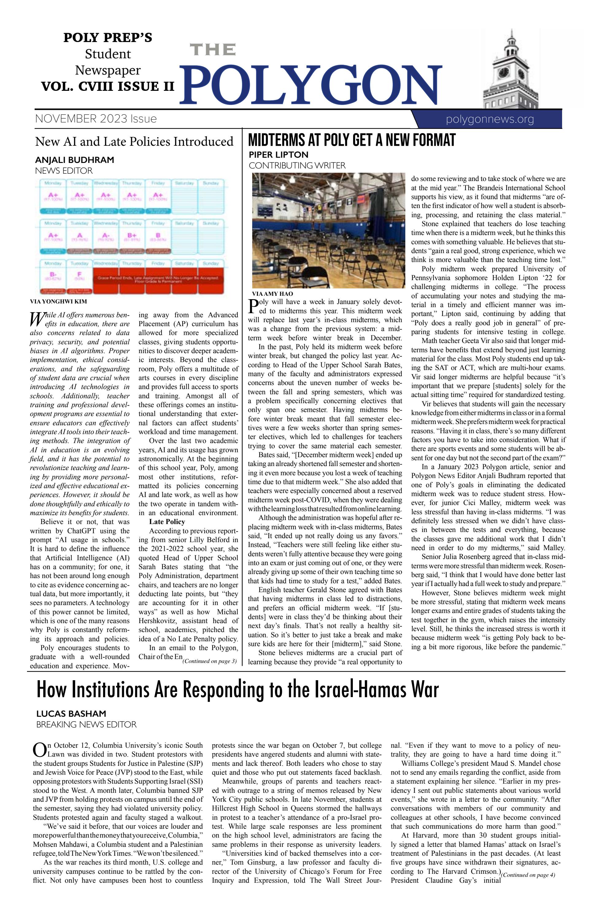 Polygon: November Issue by Poly Prep Country Day School - Issuu