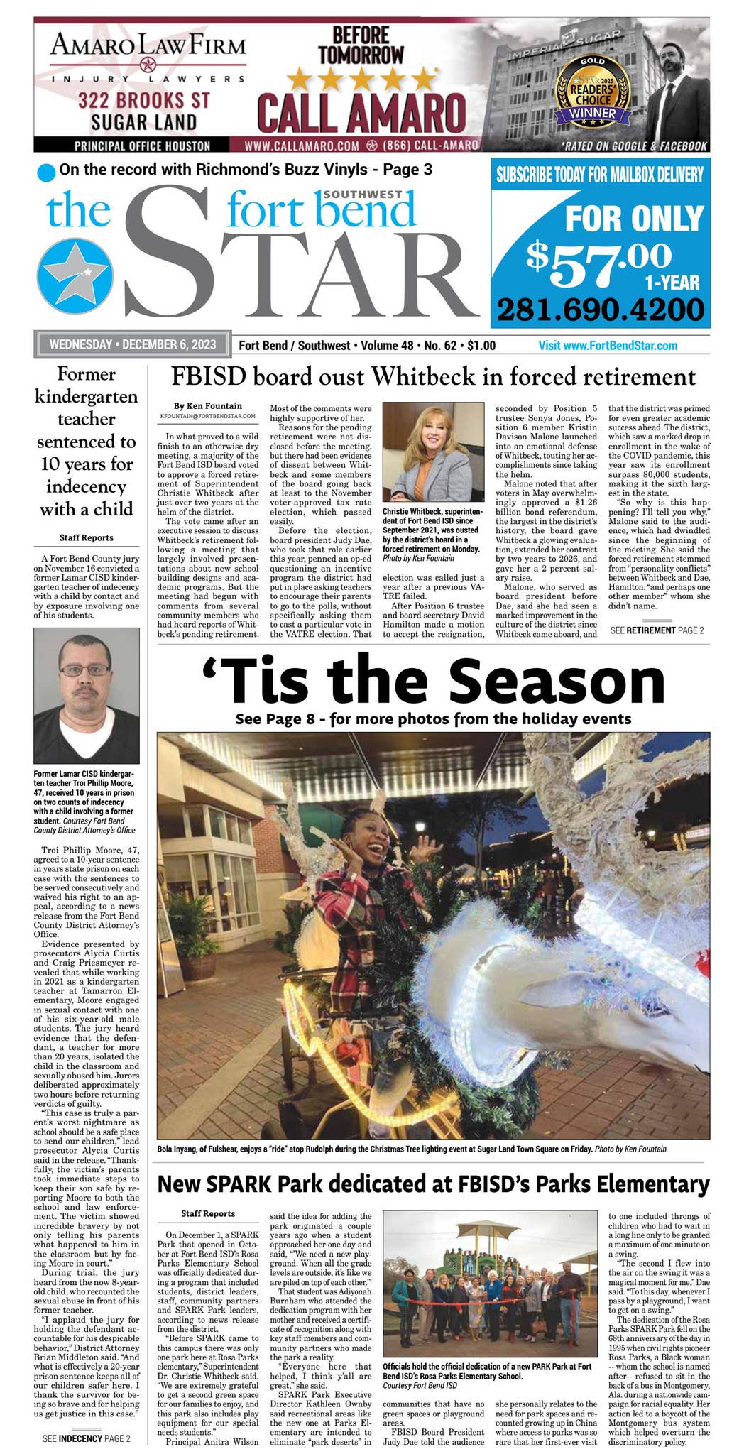 The 12-06-23 Edition of The Fort Bend Star by Street Media - Issuu