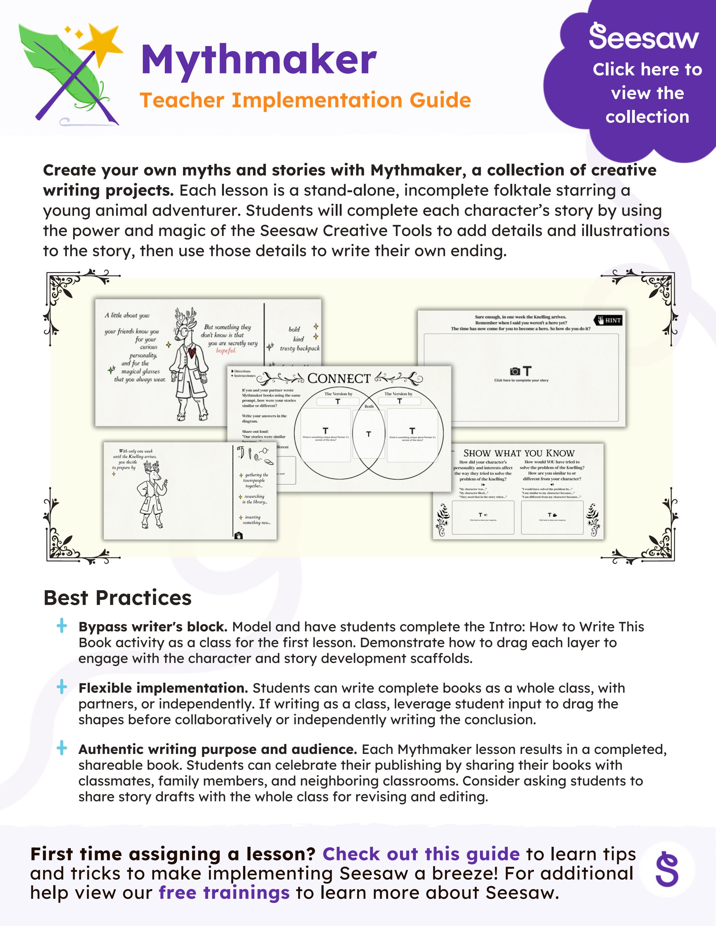 Mythmaker Implementation Guide by seesawlearning - Issuu